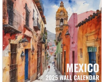 2025 US West Coast Watercolor Aquarelle Wall Calendar (for Orders in ...