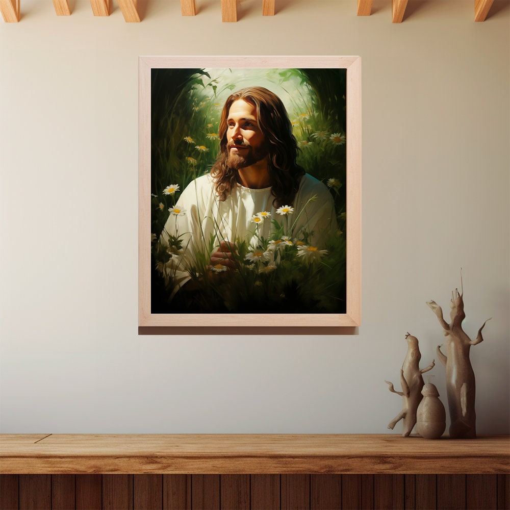 Jesus Laughing Smiling Christ DIGITAL PRINT Jesus Smiling Picture of ...