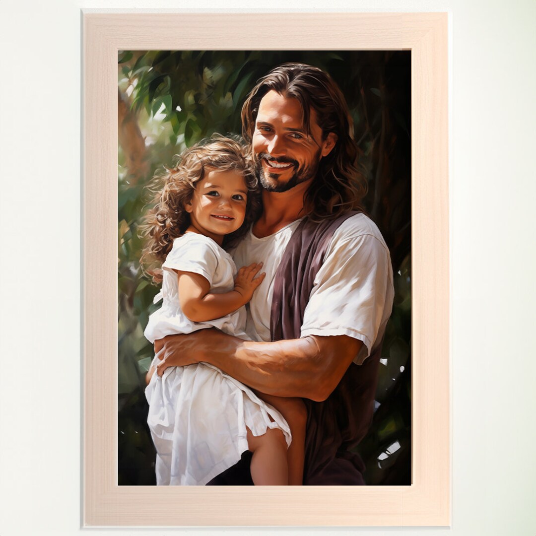 Jesus Laughing Smiling Christ DIGITAL PRINT Jesus Smiling Picture of ...