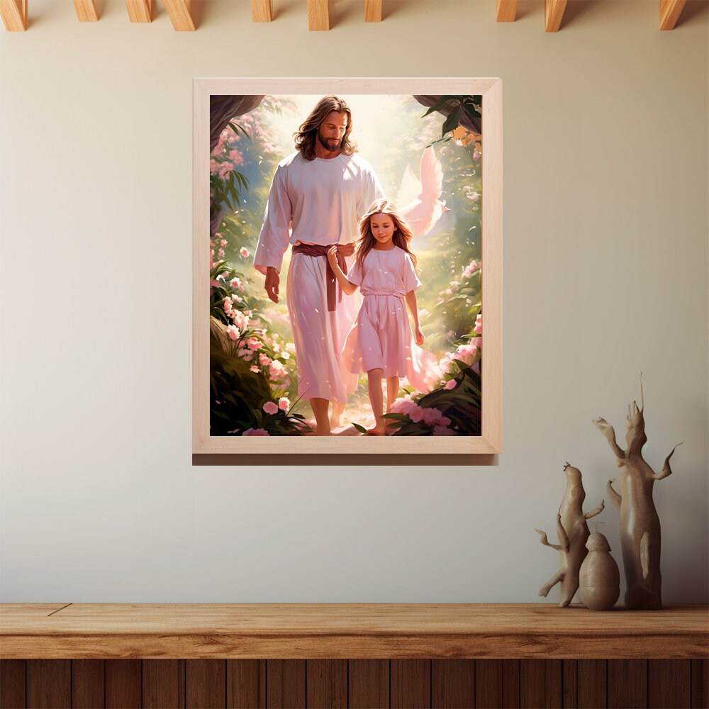 Christ With Child DIGITAL PRINT Jesus and Children Child of God I Am a ...