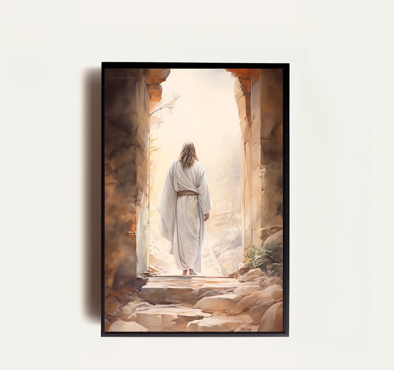 He is Risen Digital Print Resurrection Risen Lord Jesus Resurrection ...