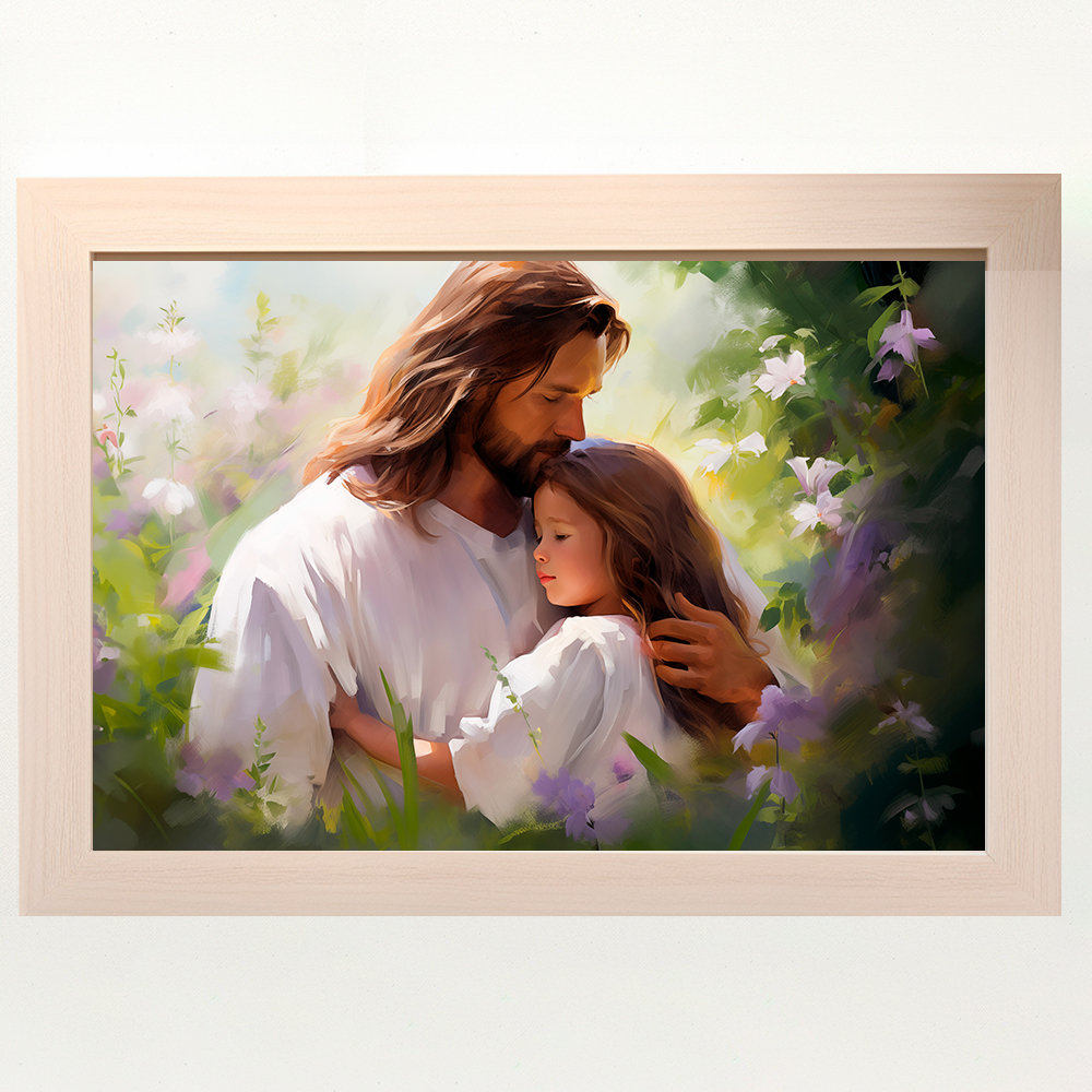 Jesus Holding a Little Girl DIGITAL PRINT Jesus Holding Child Christian ...