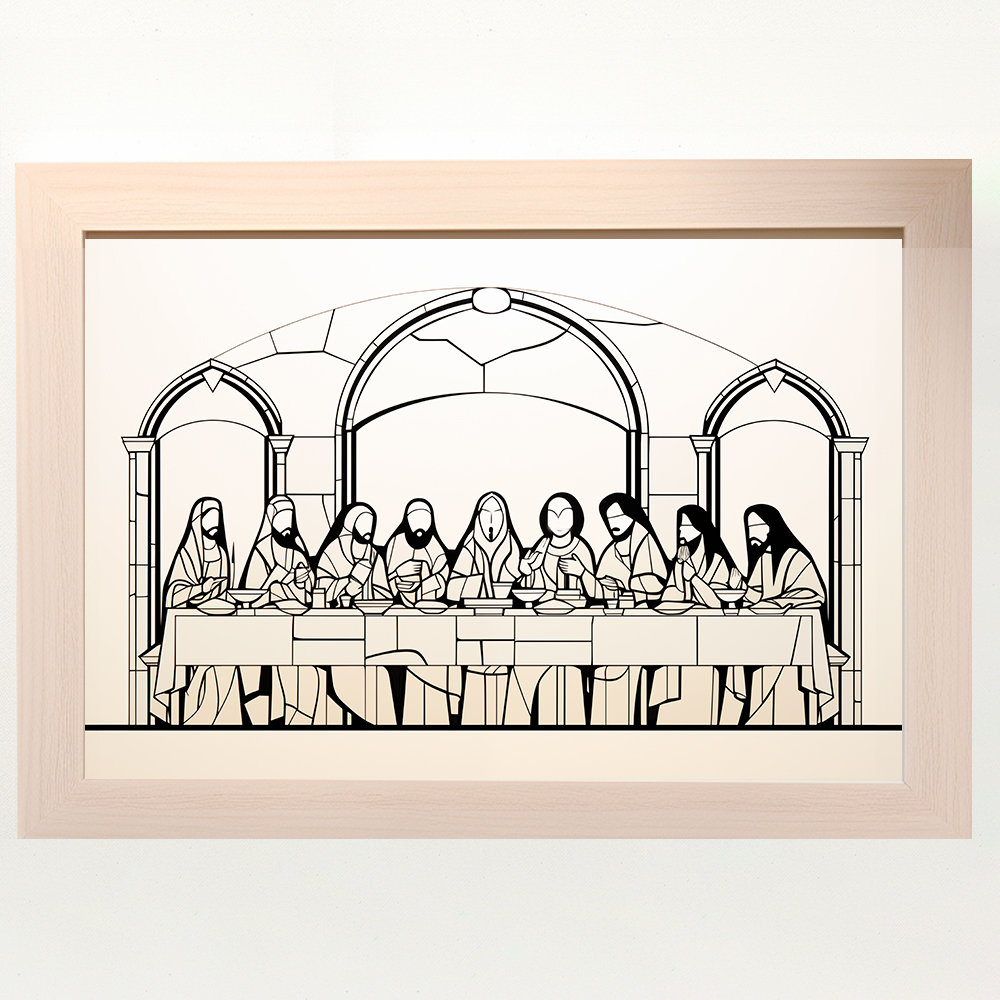 The Last Supper Landscape, Digital Print, Matthew 26:26-29, Sketches ...