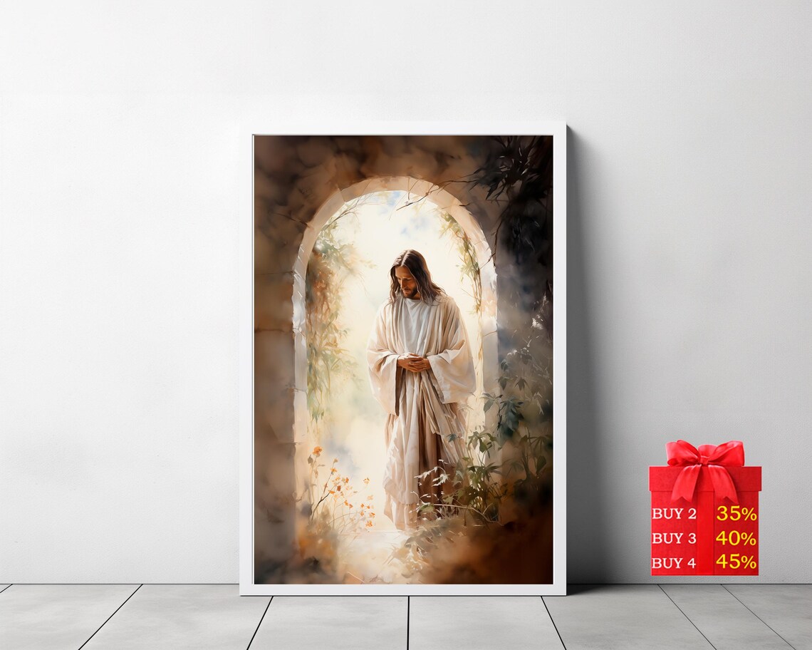 Jesus Prays in Gethsemane: Christian Watercolor Art (digital Print) - Etsy