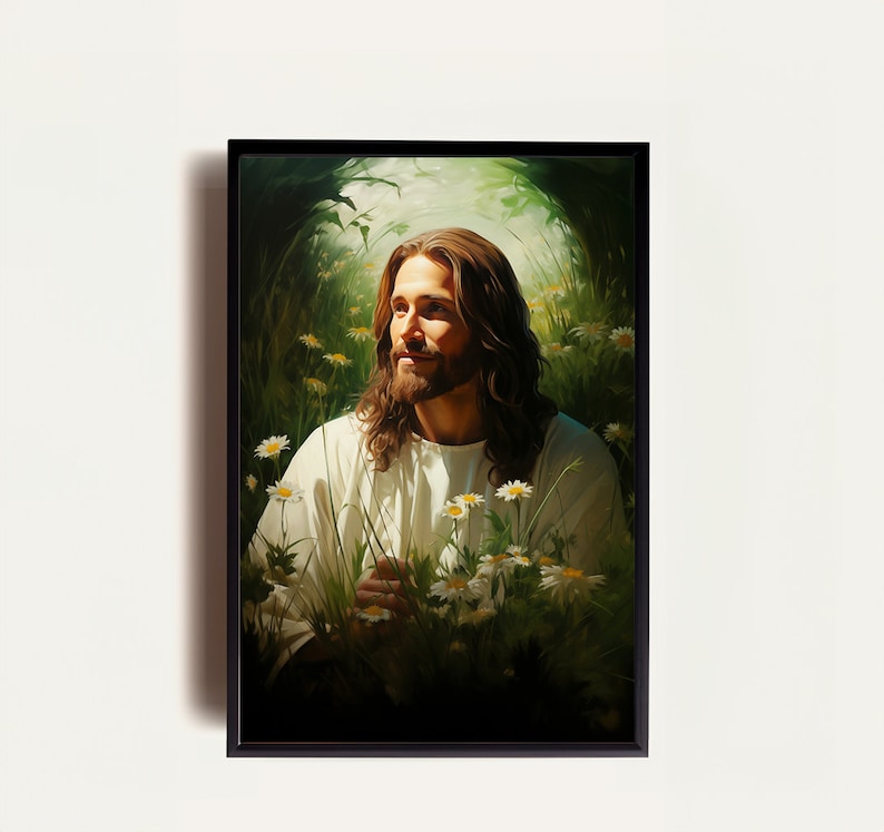 Jesus Laughing Smiling Christ DIGITAL PRINT Jesus Smiling Picture of ...