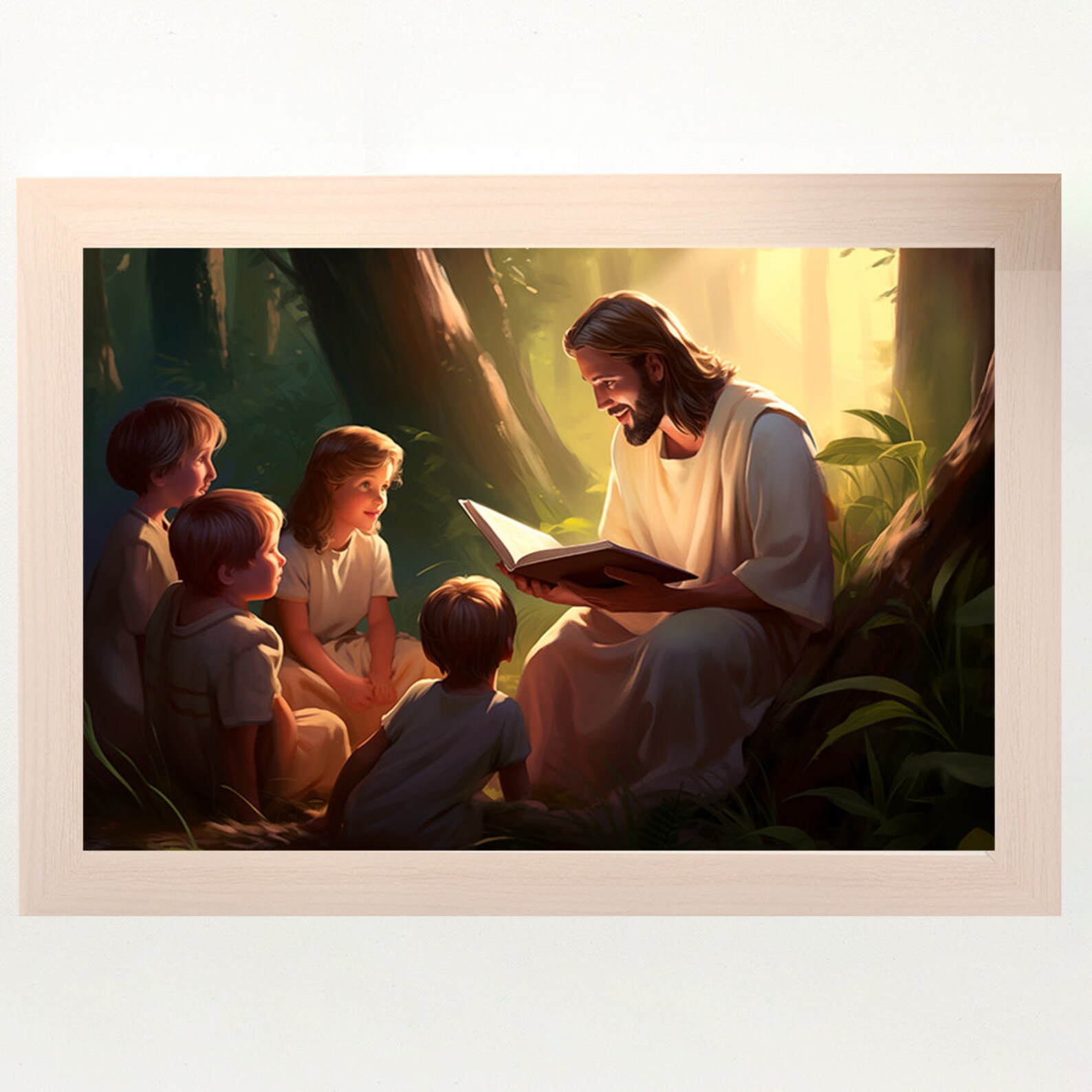 Jesus Teaching Child DIGITAL PRINT Jesus Portrait Jesus Painting Jesus ...