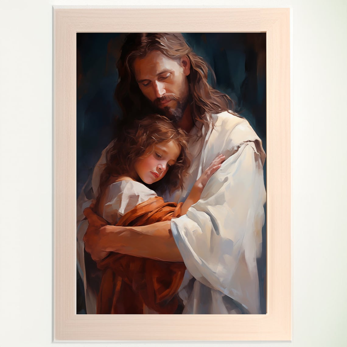 Jesus Holding a Little Girl DIGITAL PRINT Jesus Holding Child Christian ...