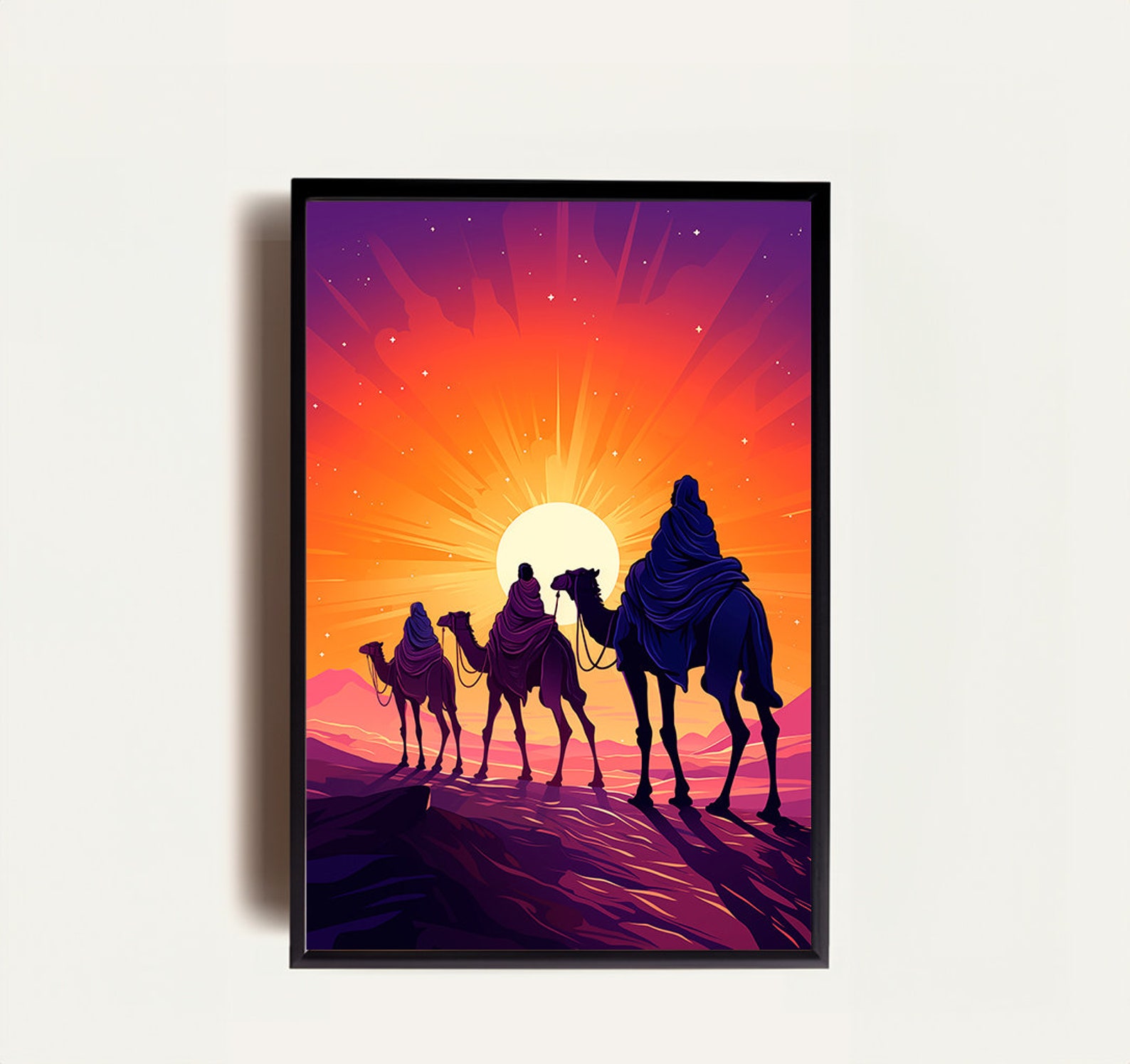 Three Wise Men, Magi, DIGITAL PRINT, Nativity Scene, Birth of Jesus ...