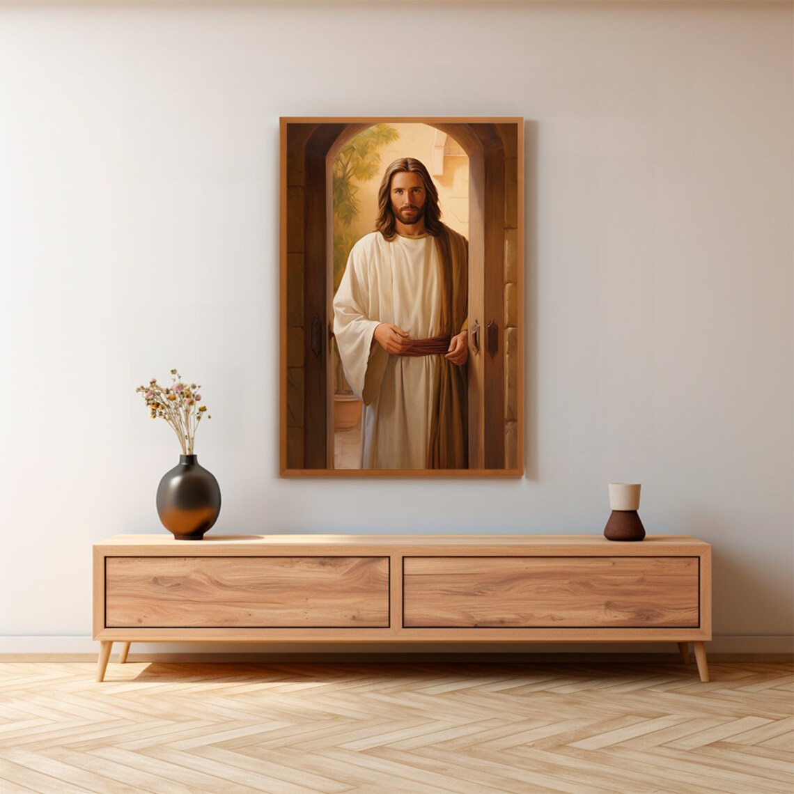 Divine Knocking Digital Print of Jesus at the Door. DIGITAL PRINT the ...