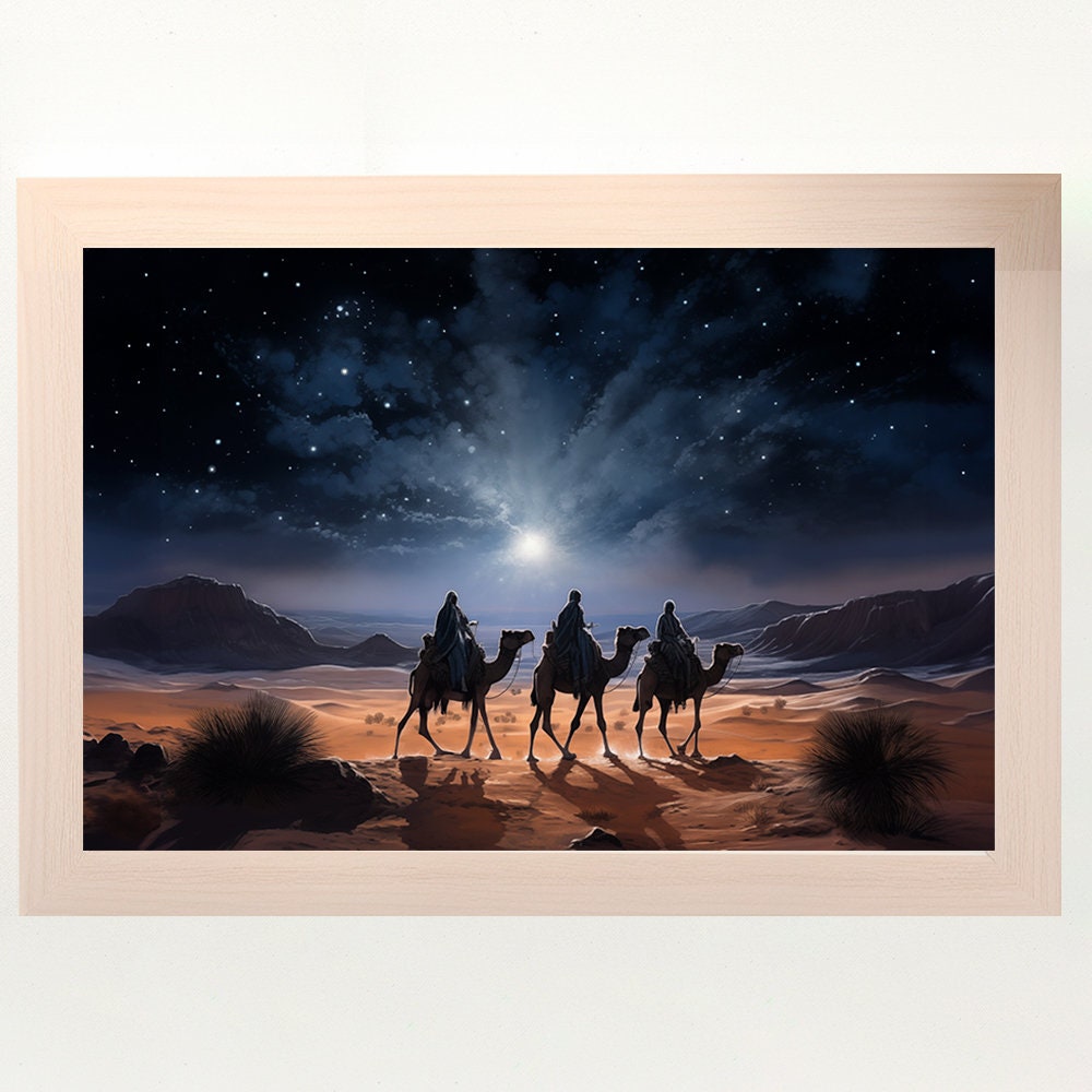 Three Wise Men, Magi, DIGITAL PRINT, Nativity Scene, Birth of Jesus ...