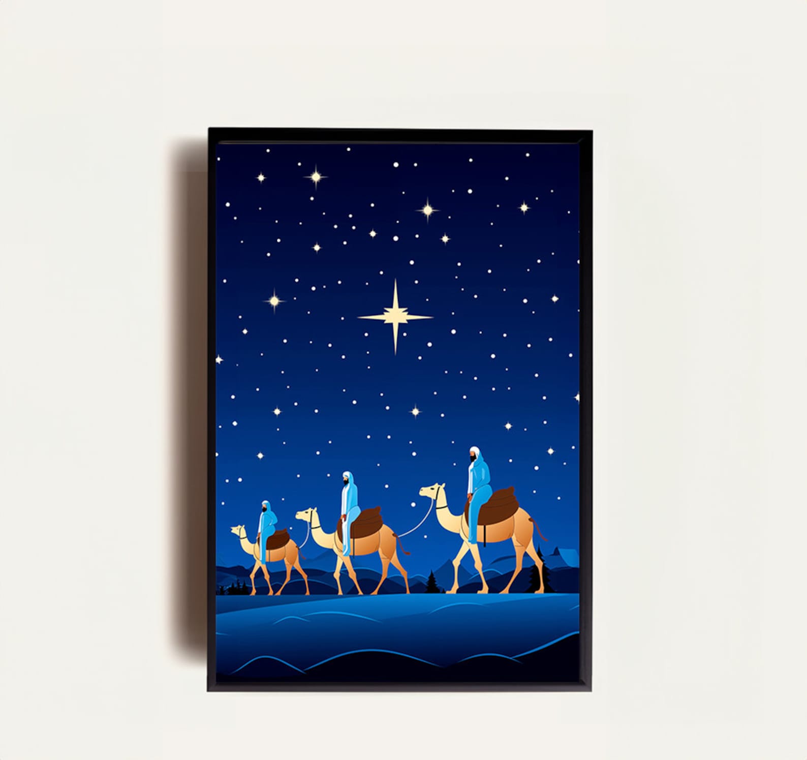 Three Wise Men, Magi, DIGITAL PRINT, Nativity Scene, Birth of Jesus ...