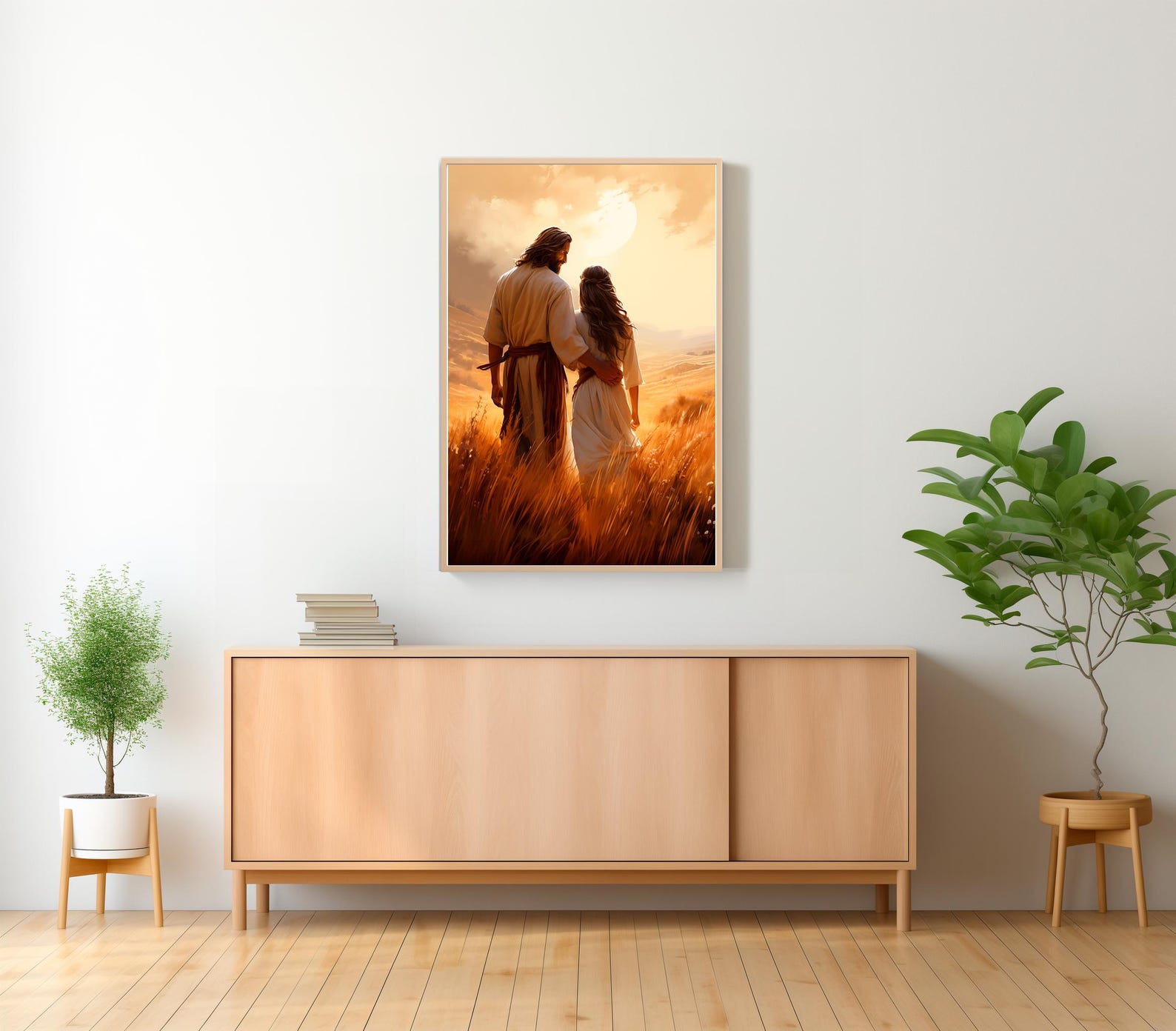 Jesus Christ Walking With Girl | DIGITAL PRINT | Lead Me Guide Me ...