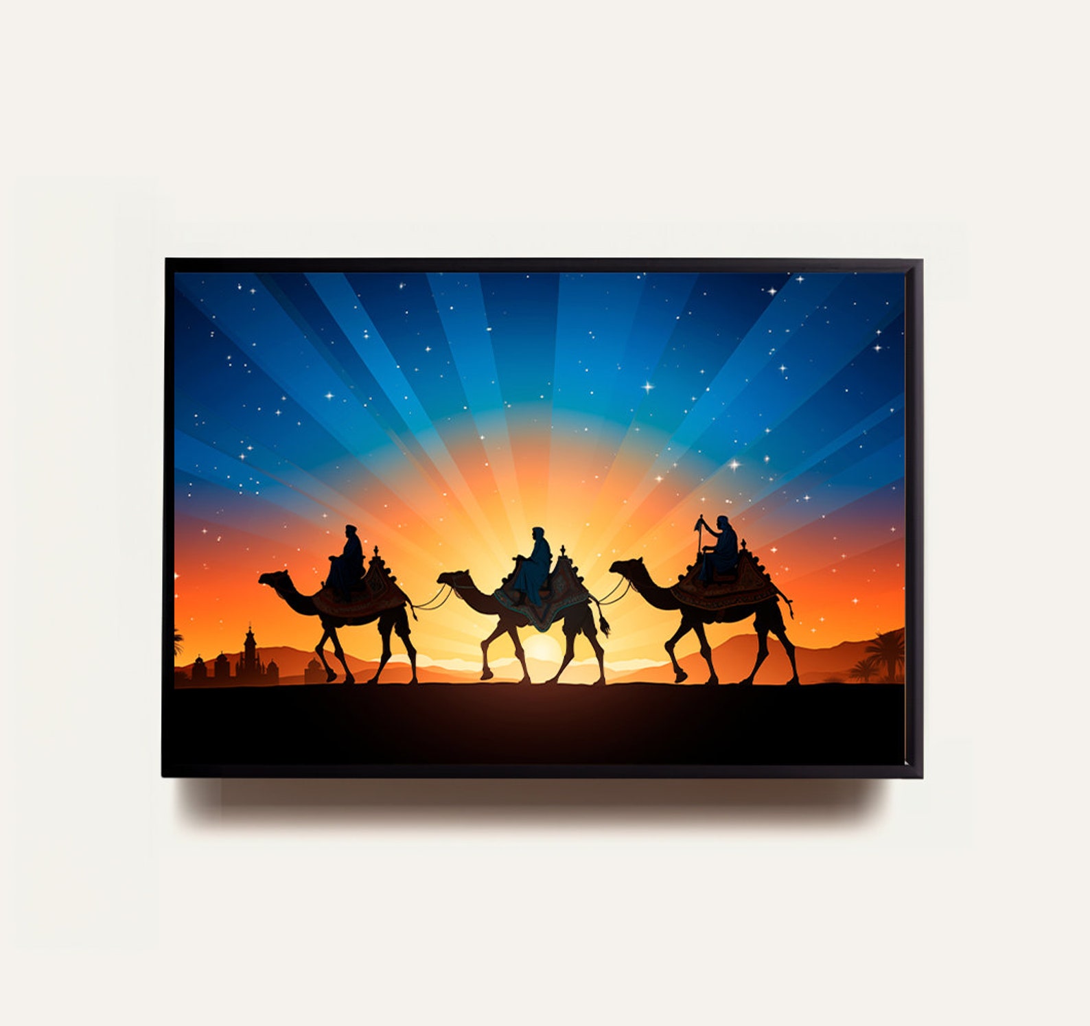 Three Wise Men, Magi, DIGITAL PRINT, Nativity Scene, Birth of Jesus ...