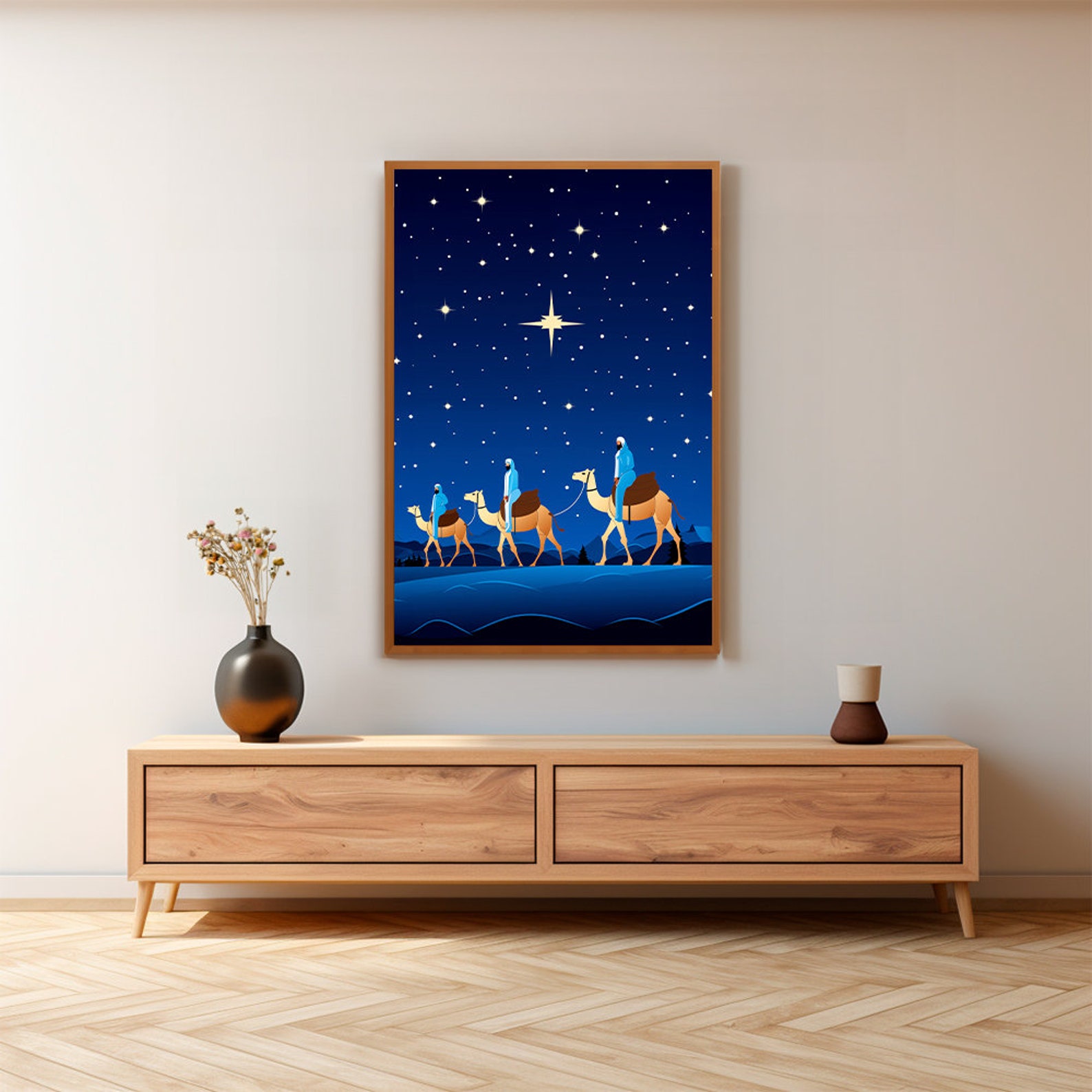 Three Wise Men, Magi, DIGITAL PRINT, Nativity Scene, Birth of Jesus ...