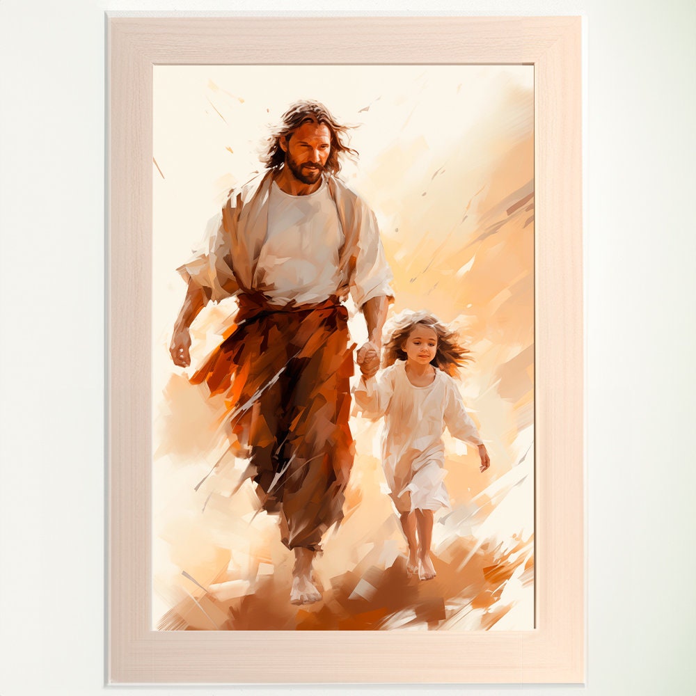 Christ With Child DIGITAL PRINT Jesus and Children Child of God I Am a ...
