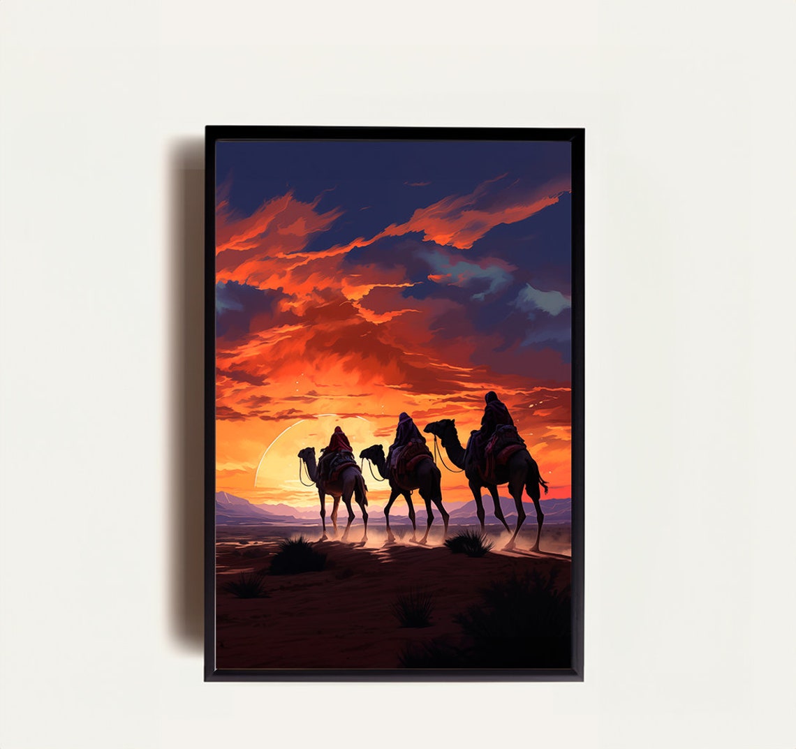 Three Wise Men, Magi, DIGITAL PRINT, Nativity Scene, Birth of Jesus ...