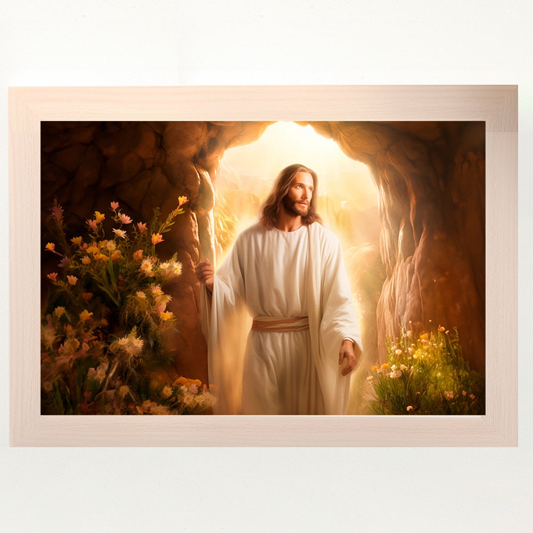 He is Risen Digital Print Resurrection Risen Lord Jesus Resurrection ...