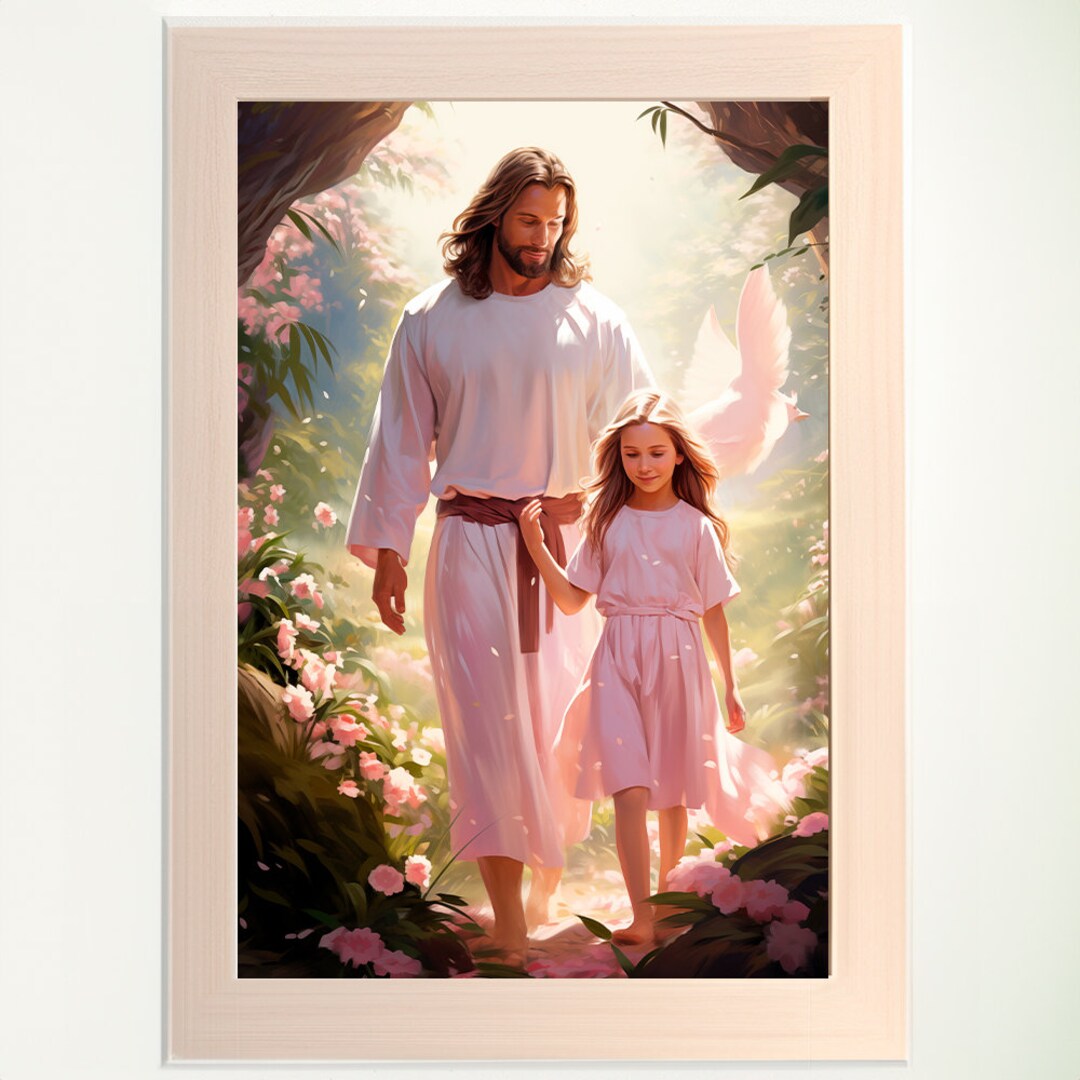 Christ With Child DIGITAL PRINT Jesus and Children Child of God I Am a ...