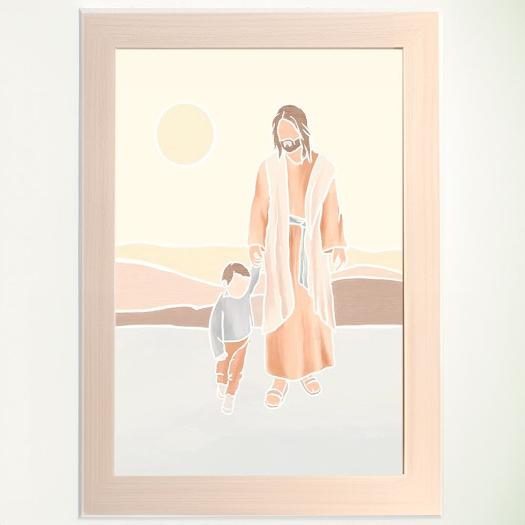 Christ With Child DIGITAL PRINT Jesus and Children Child of God I Am a ...