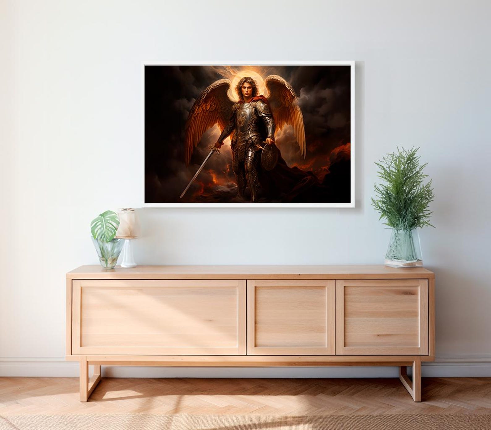 Art Archangel Michael | Digital Print | the Celestial Defender | Saint ...