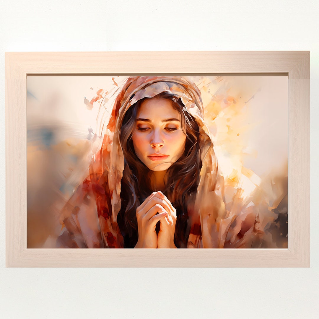 Mother of Jesus | Virgin Mary | DIGITAL PRINT! | Maddona | Saint Mary ...
