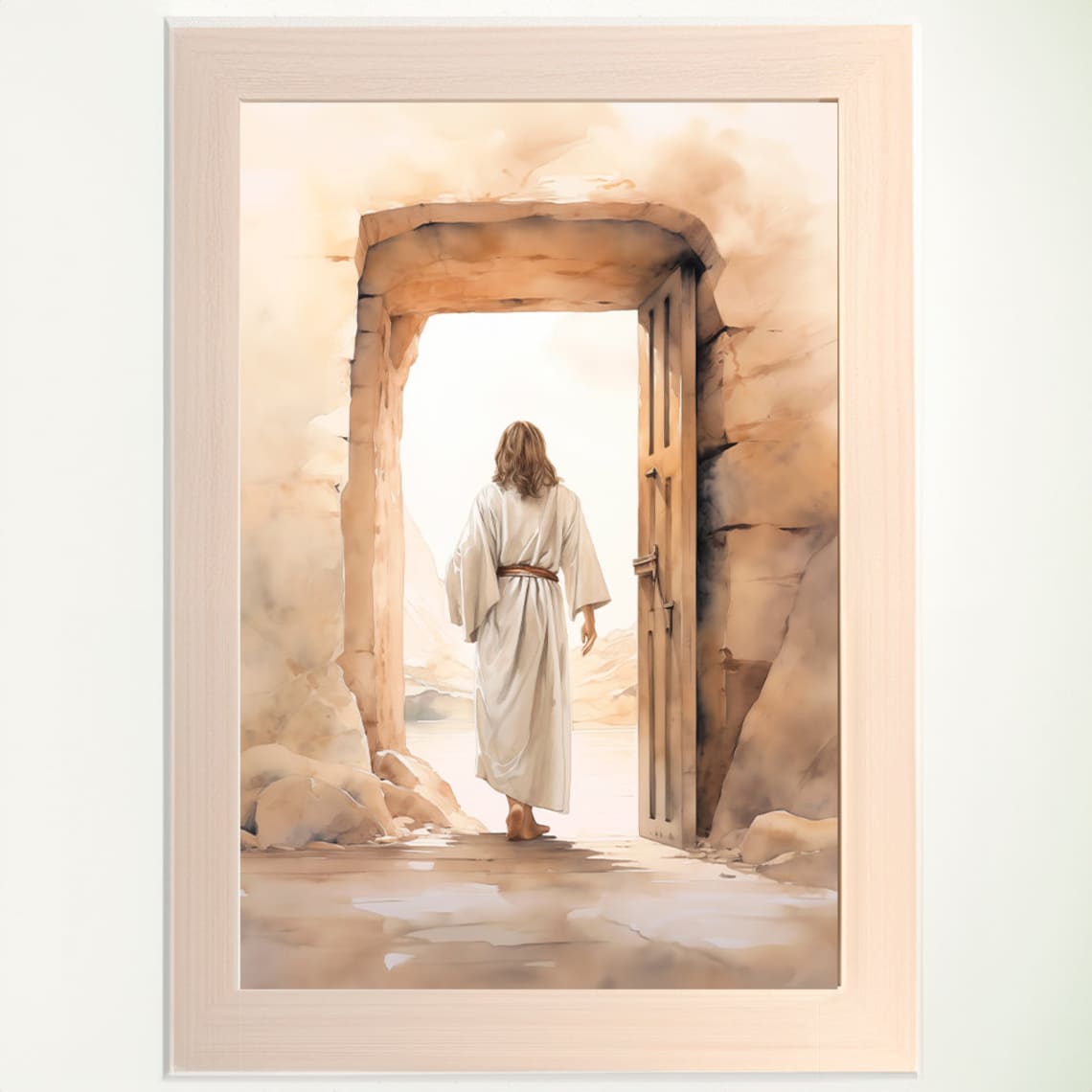 Divine Knocking Digital Print of Jesus at the Door. DIGITAL PRINT the ...