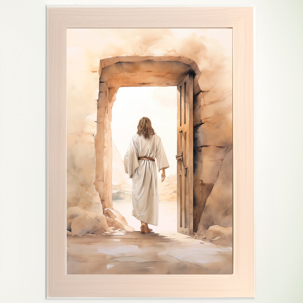 Divine Knocking Digital Print of Jesus at the Door. DIGITAL PRINT the ...