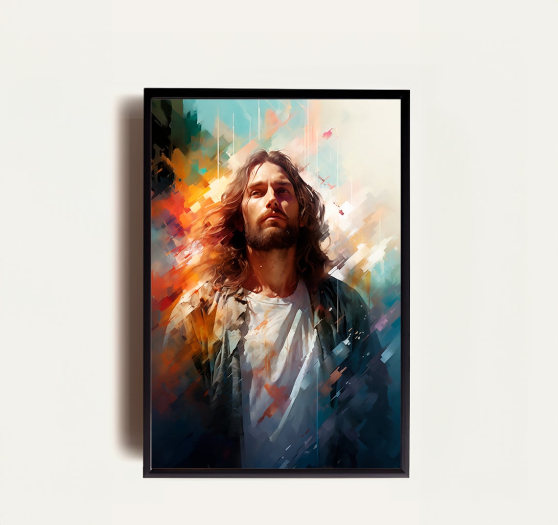 Pictures of Jesus Christ / DIGITAL PRINT / for God so Loved the World ...