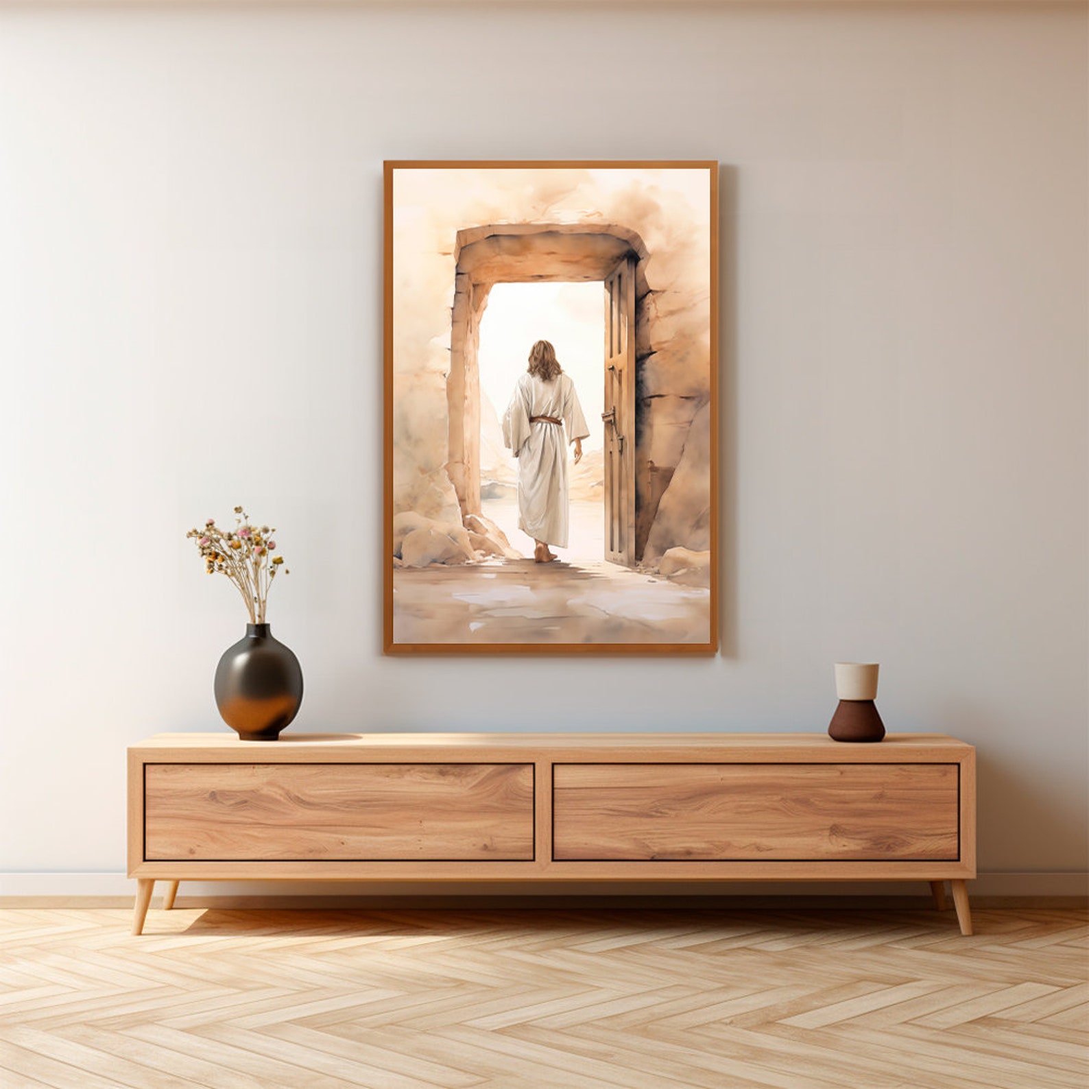 Divine Knocking Digital Print of Jesus at the Door. DIGITAL PRINT the ...