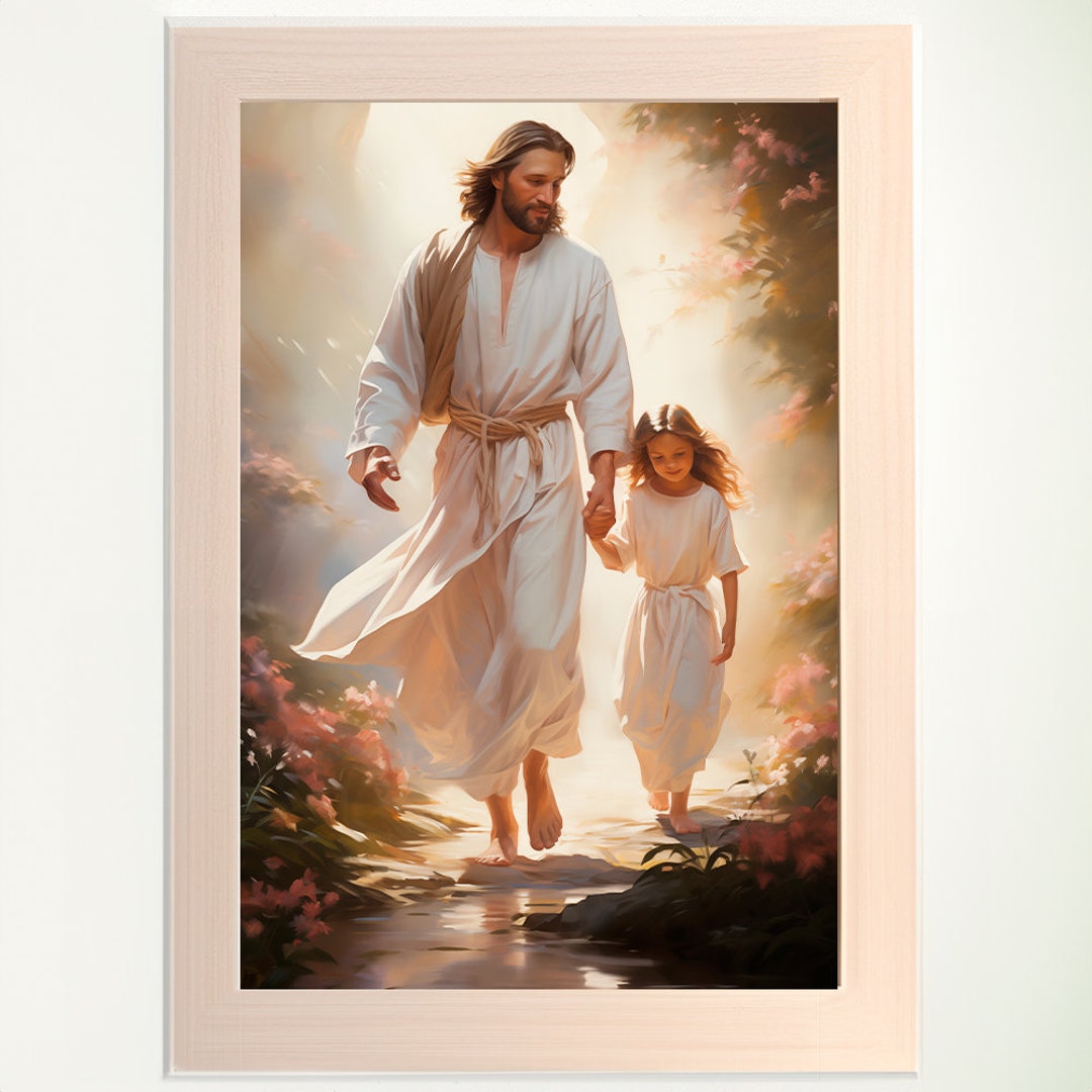 Christ With Child DIGITAL PRINT Jesus and Children Child of God I Am a ...