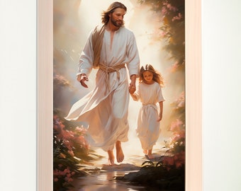 Christ With Child DIGITAL PRINT Jesus and Children Child of God I Am a ...