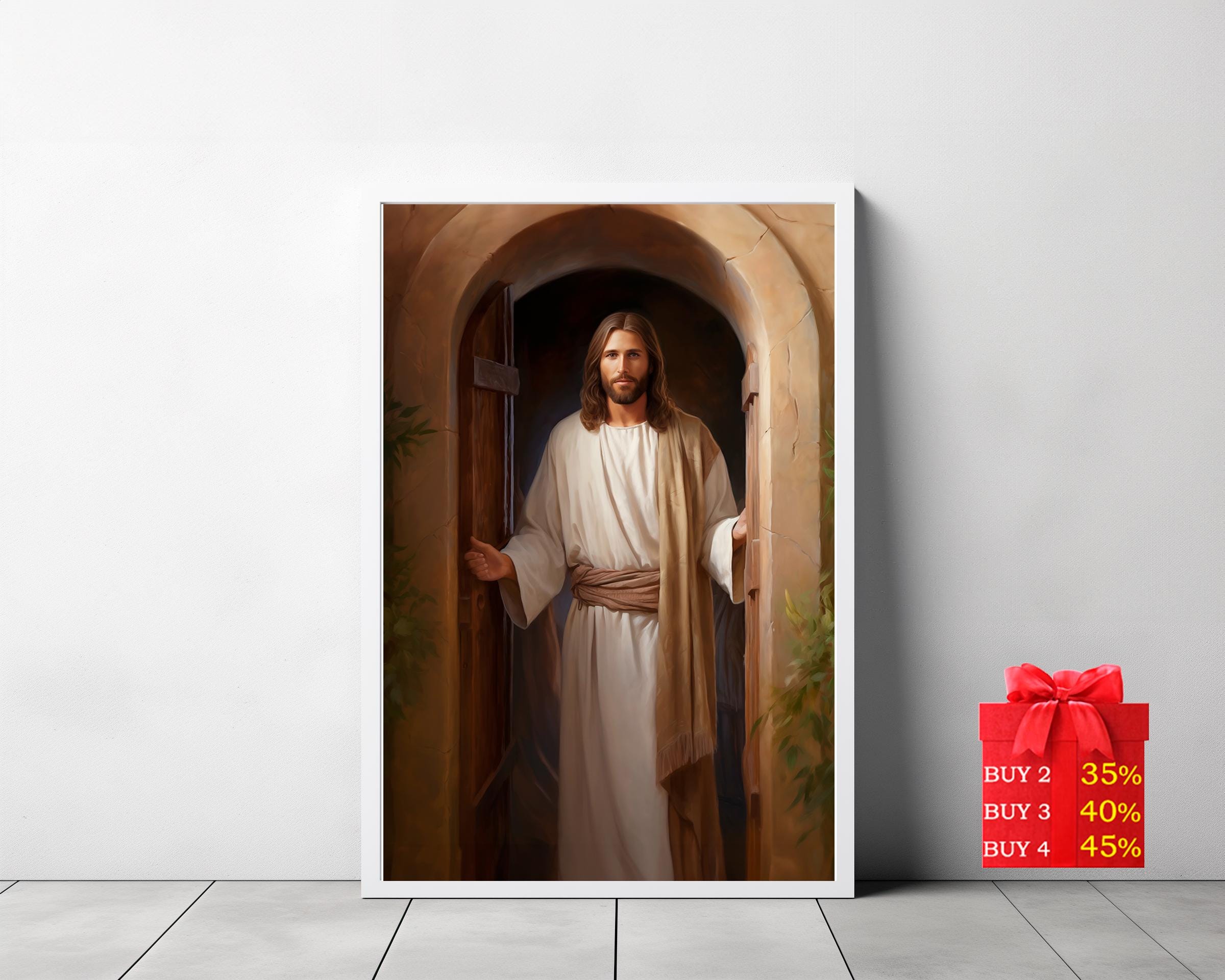 Divine Knocking - Digital Print of Jesus at the Door. DIGITAL PRINT ...