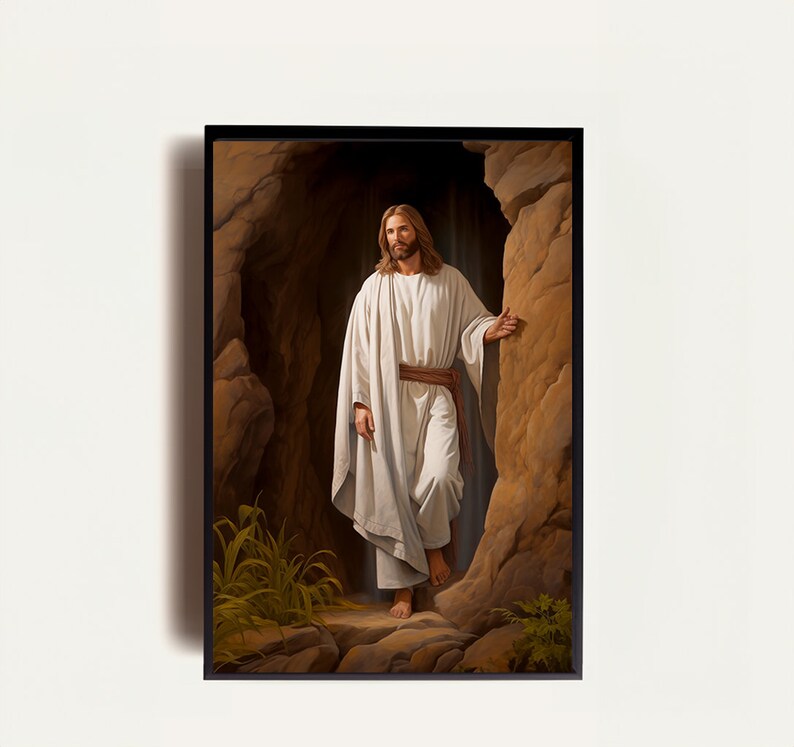 He is Risen Digital Print Resurrection Risen Lord Jesus Resurrection ...
