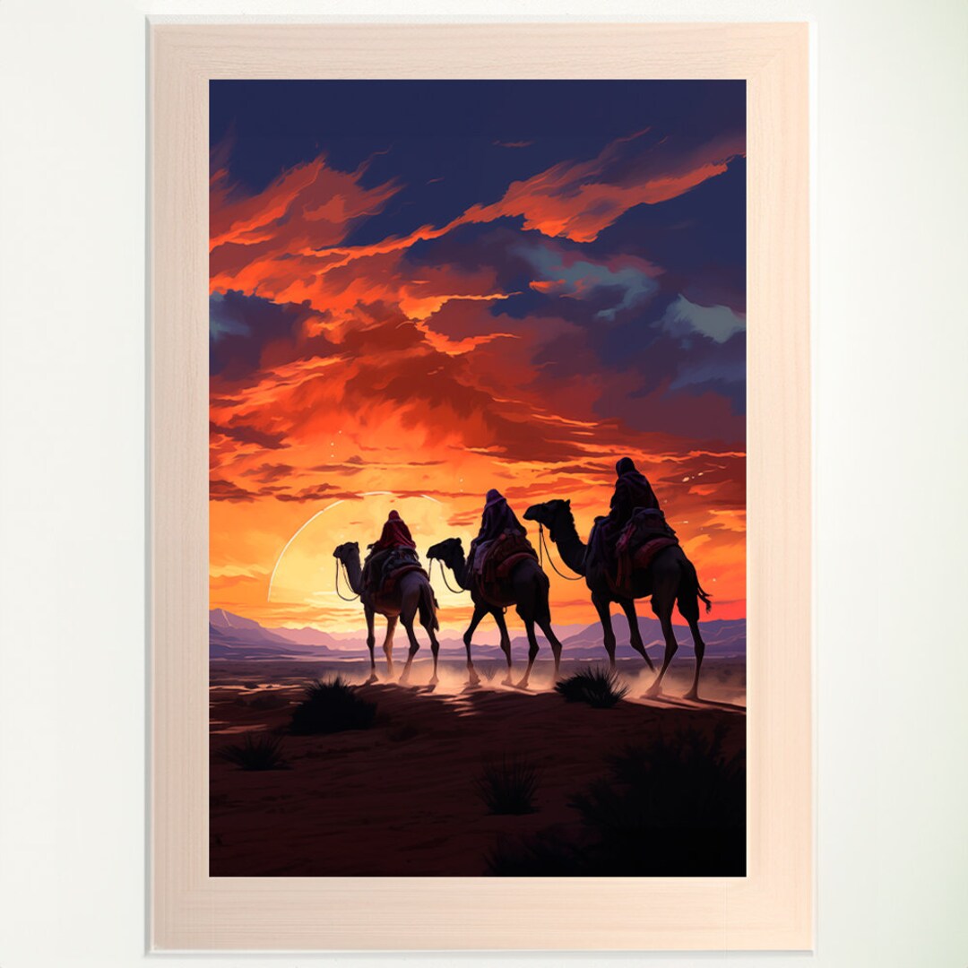 Three Wise Men, Magi, DIGITAL PRINT, Nativity Scene, Birth of Jesus ...
