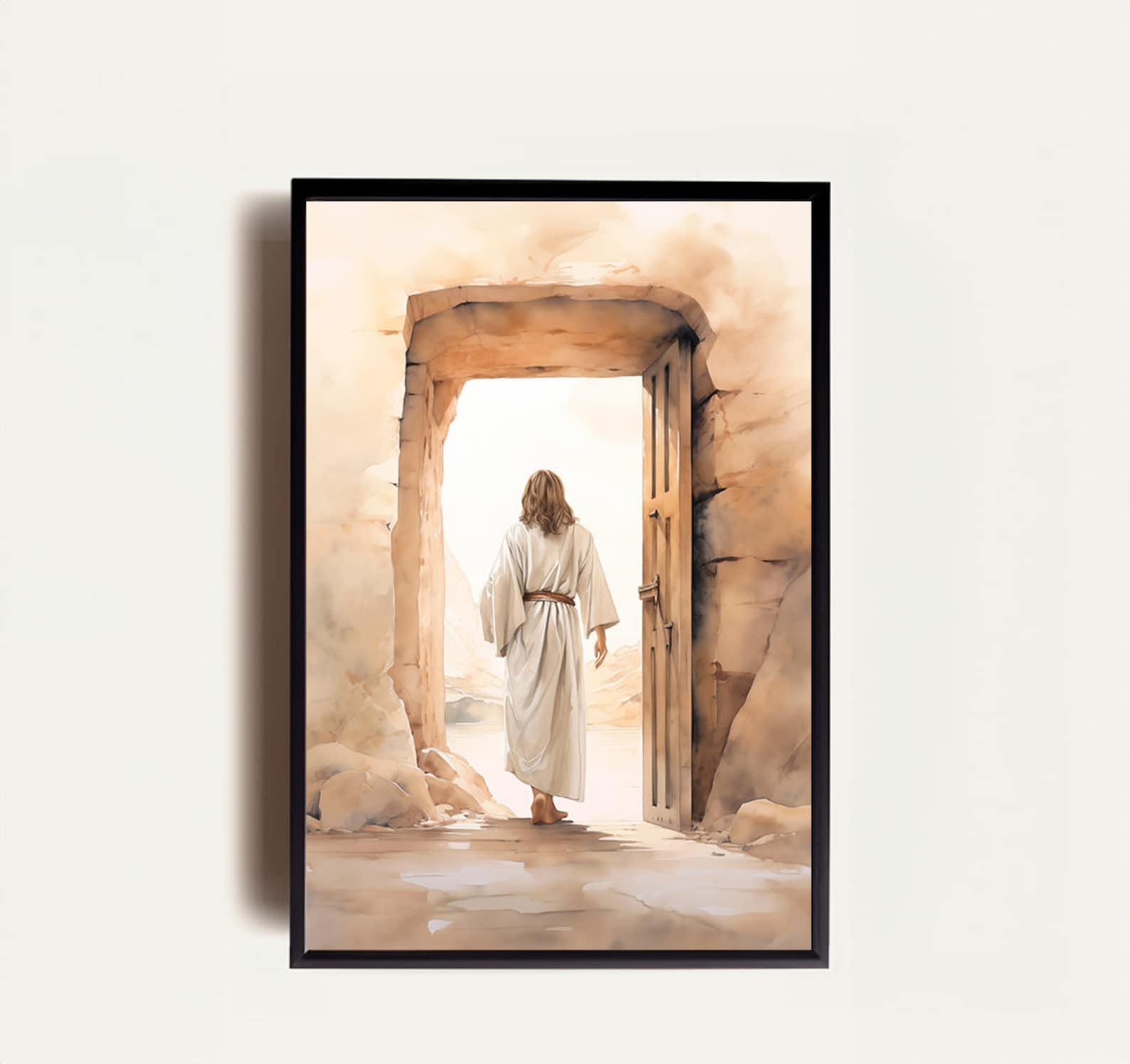 Divine Knocking Digital Print of Jesus at the Door. DIGITAL PRINT the ...