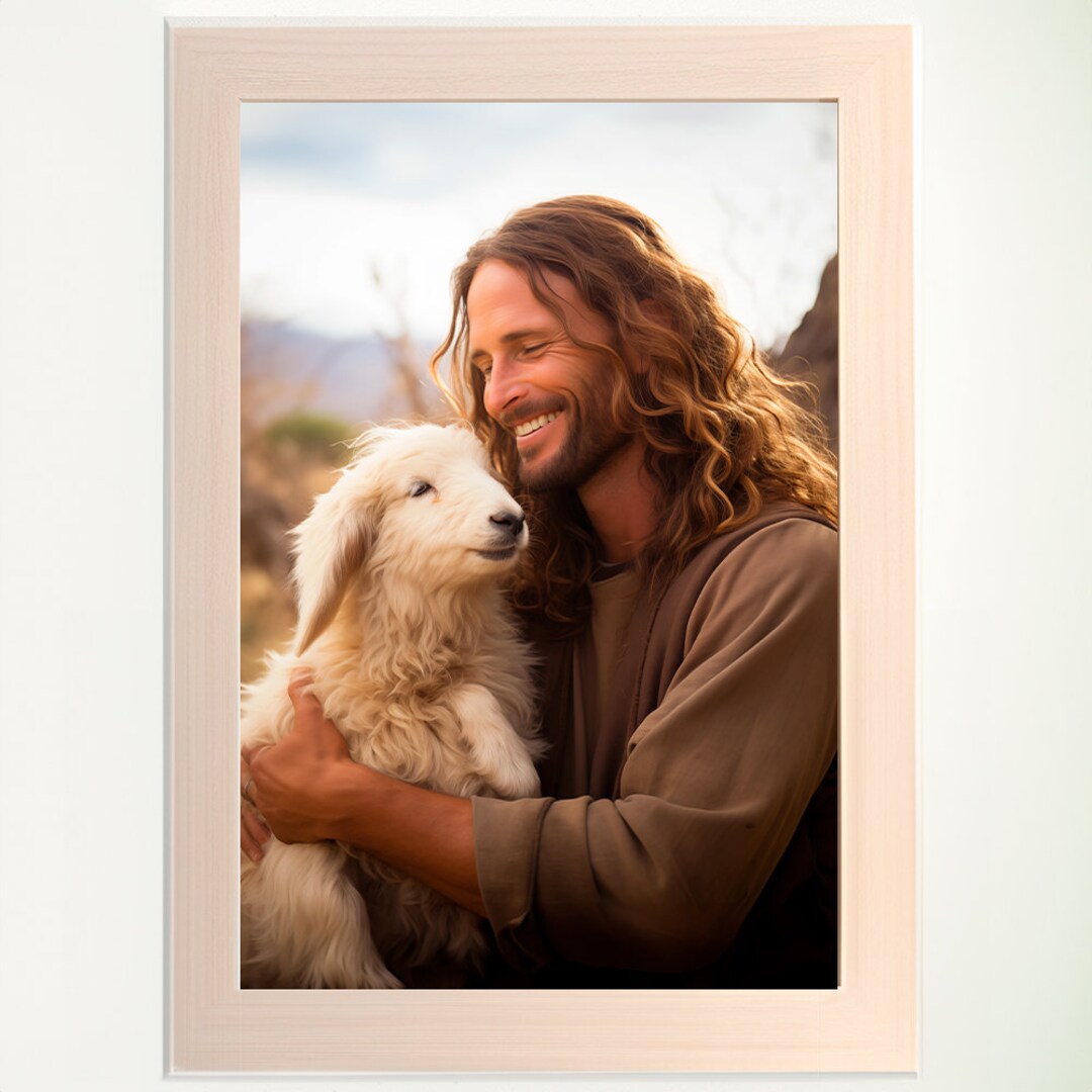 Jesus Laughing Smiling Christ DIGITAL PRINT Jesus Smiling Picture of ...