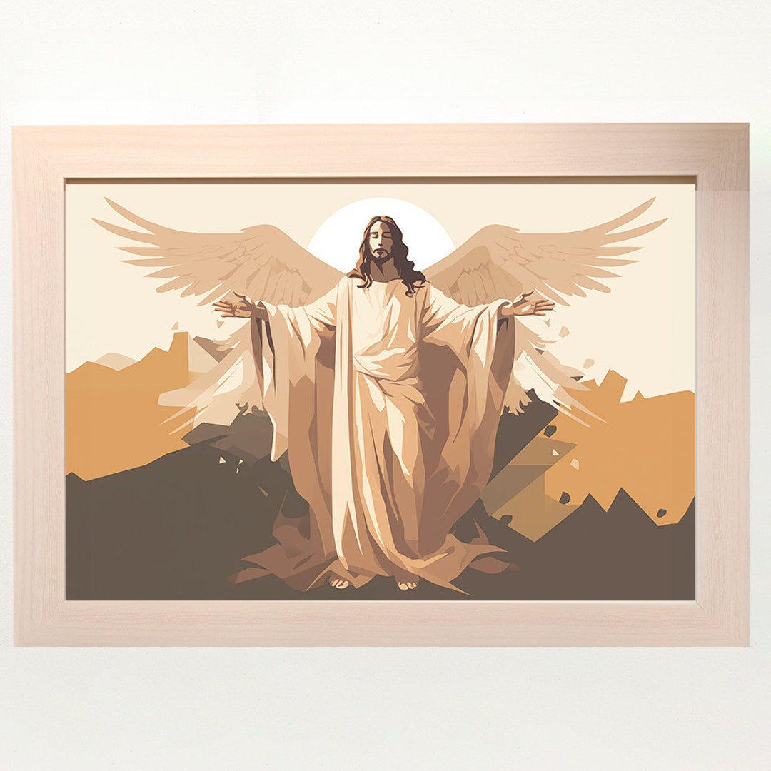 Ascension of Jesus Christ,digital Print,jesus Watercolor,jesus Wall Art ...