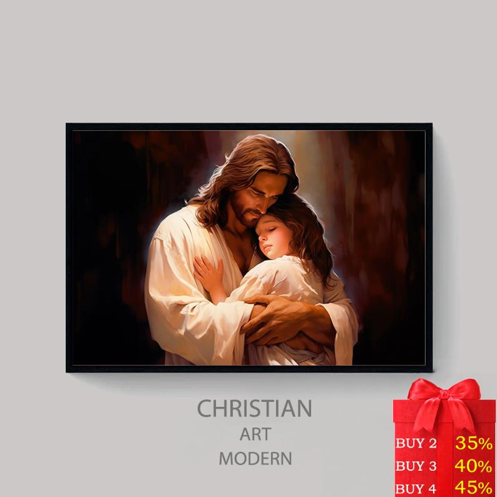 Jesus Holding a Little Girl | DIGITAL PRINT! | Jesus Holding Child ...