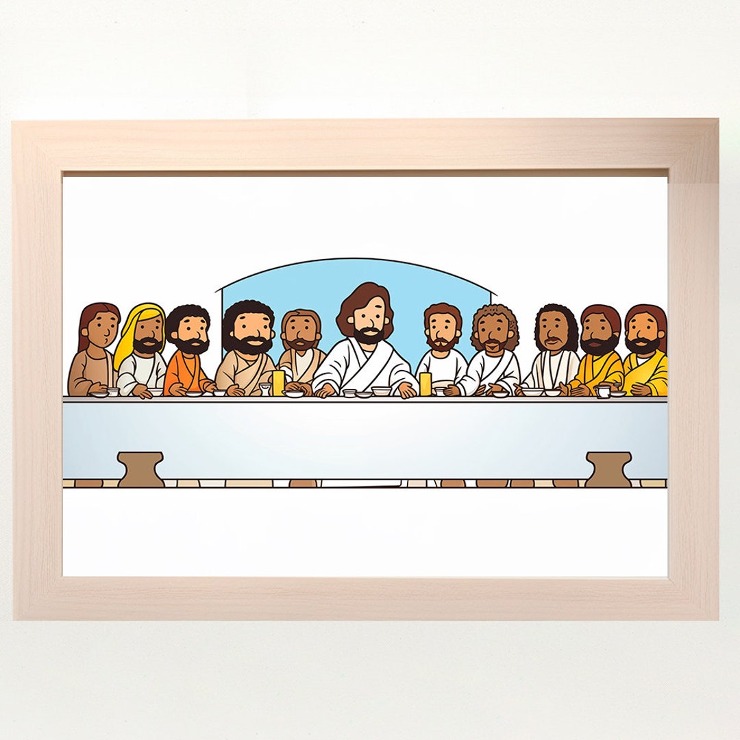 The Last Supper Landscape, Digital Print, Matthew 26:26-29, Sketches ...