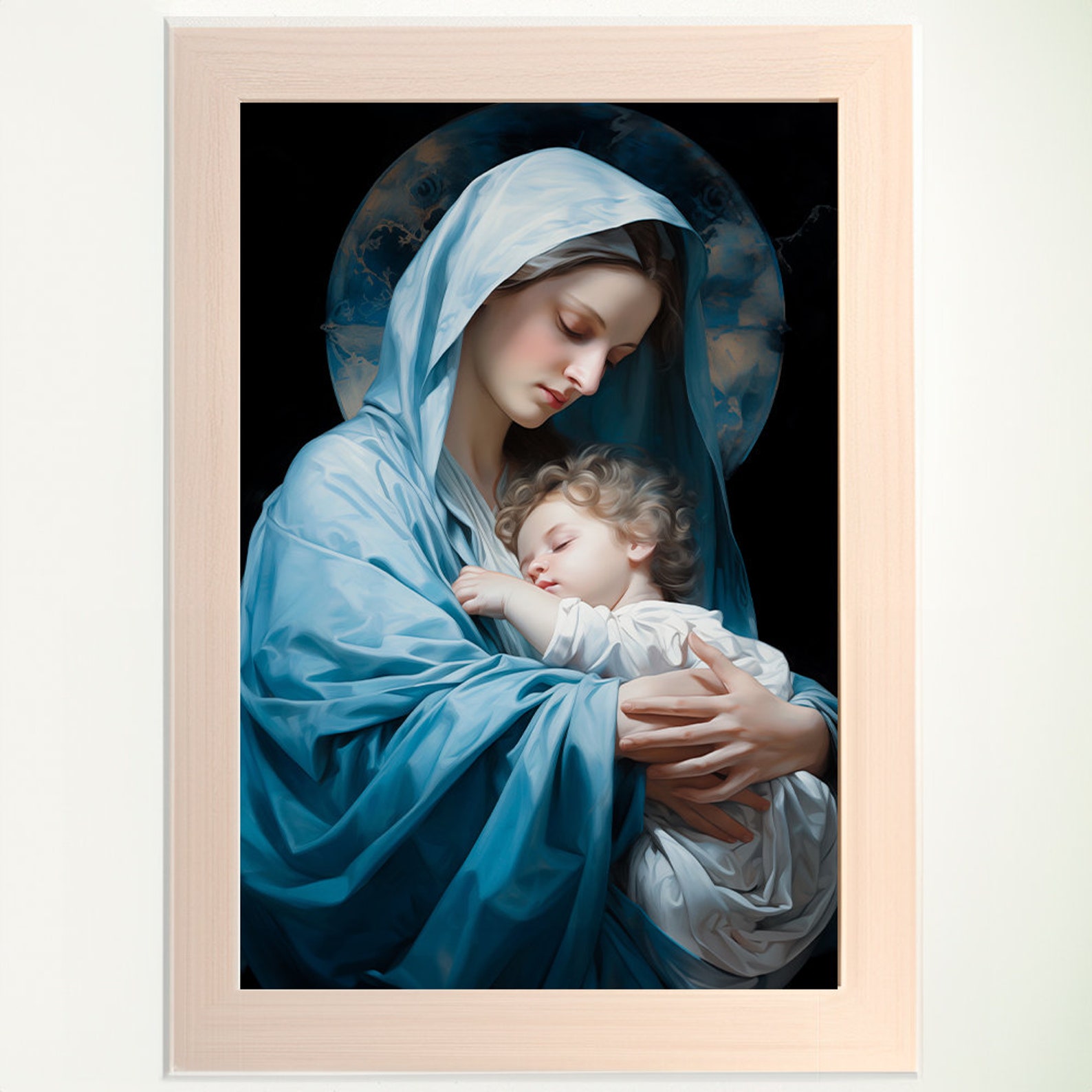 Mother Of Jesus Virgin Mary Digital Print Maddona Saint Mary Magdalene