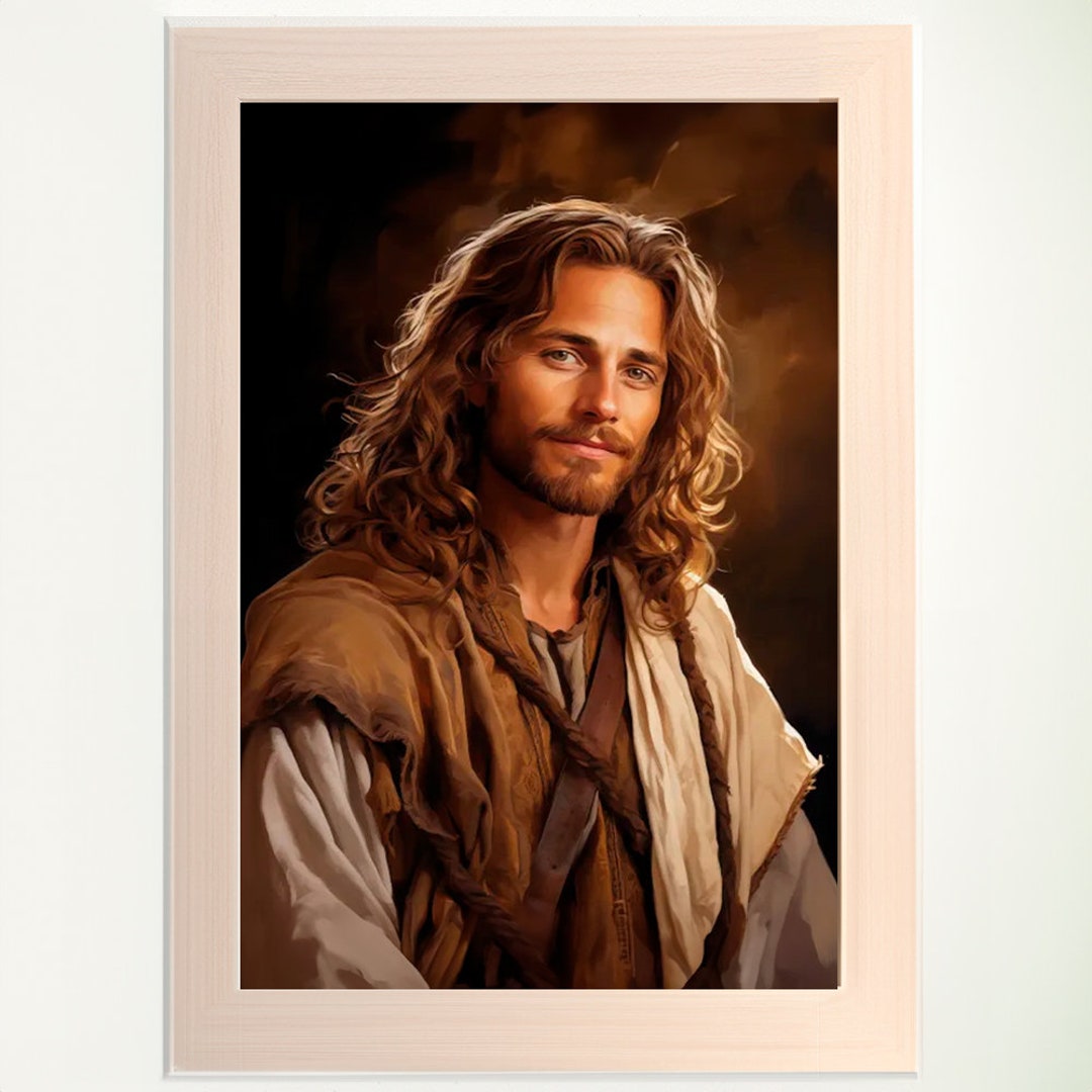 Jesus Laughing Smiling Christ DIGITAL PRINT Jesus Smiling Picture of ...