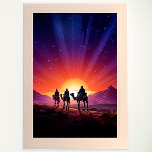 Three Wise Men, Magi, DIGITAL PRINT, Nativity Scene, Birth of Jesus ...