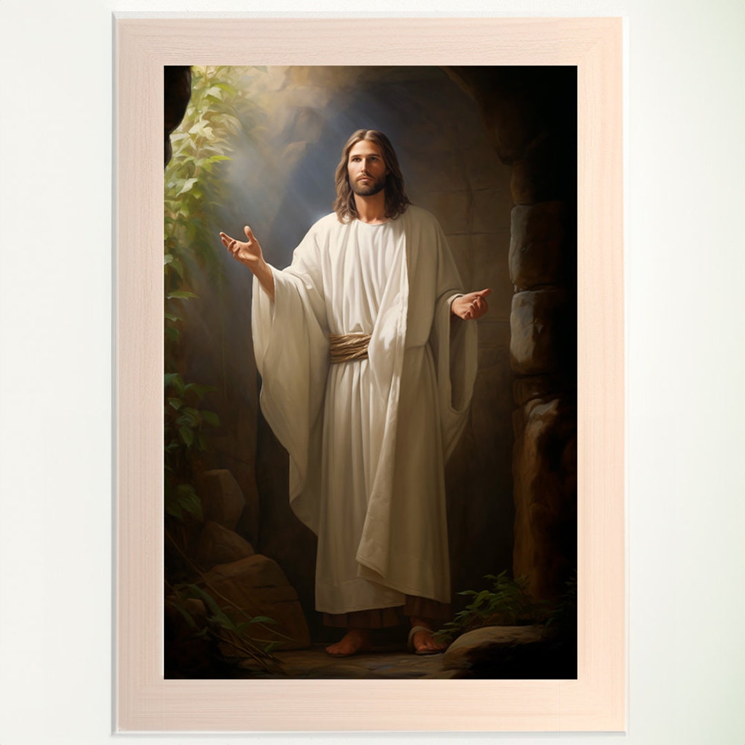 He is Risen Digital Print Resurrection Risen Lord Jesus Resurrection ...