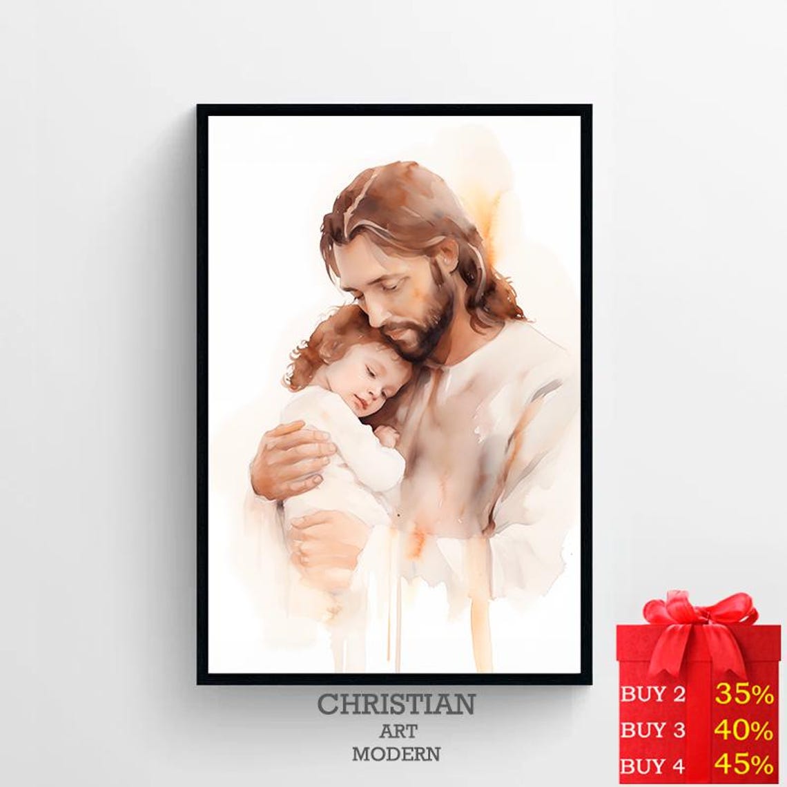 Jesus Holding a Little Girl | DIGITAL PRINT! | Jesus Holding Child ...