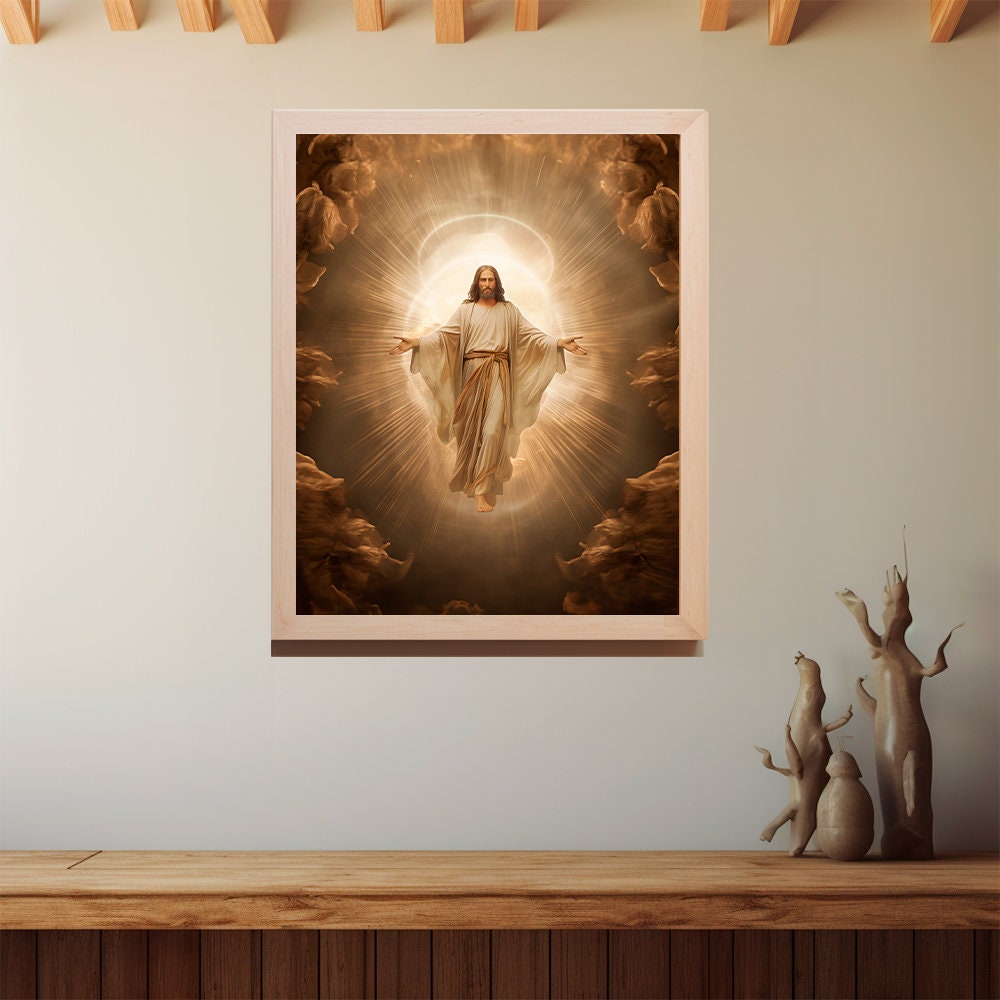 Ascension of Jesus Christ,digital Print,jesus Watercolor,jesus Wall Art ...