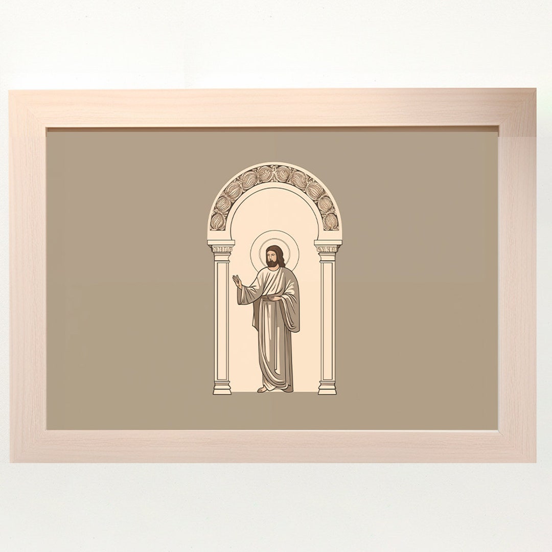 Divine Knocking Digital Print of Jesus at the Door. DIGITAL PRINT the ...