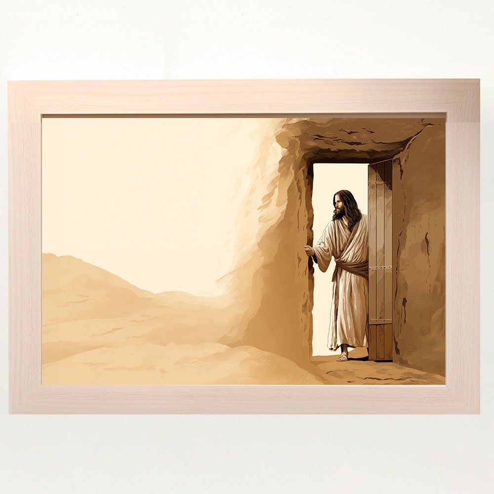 Divine Knocking Digital Print of Jesus at the Door. DIGITAL PRINT the ...
