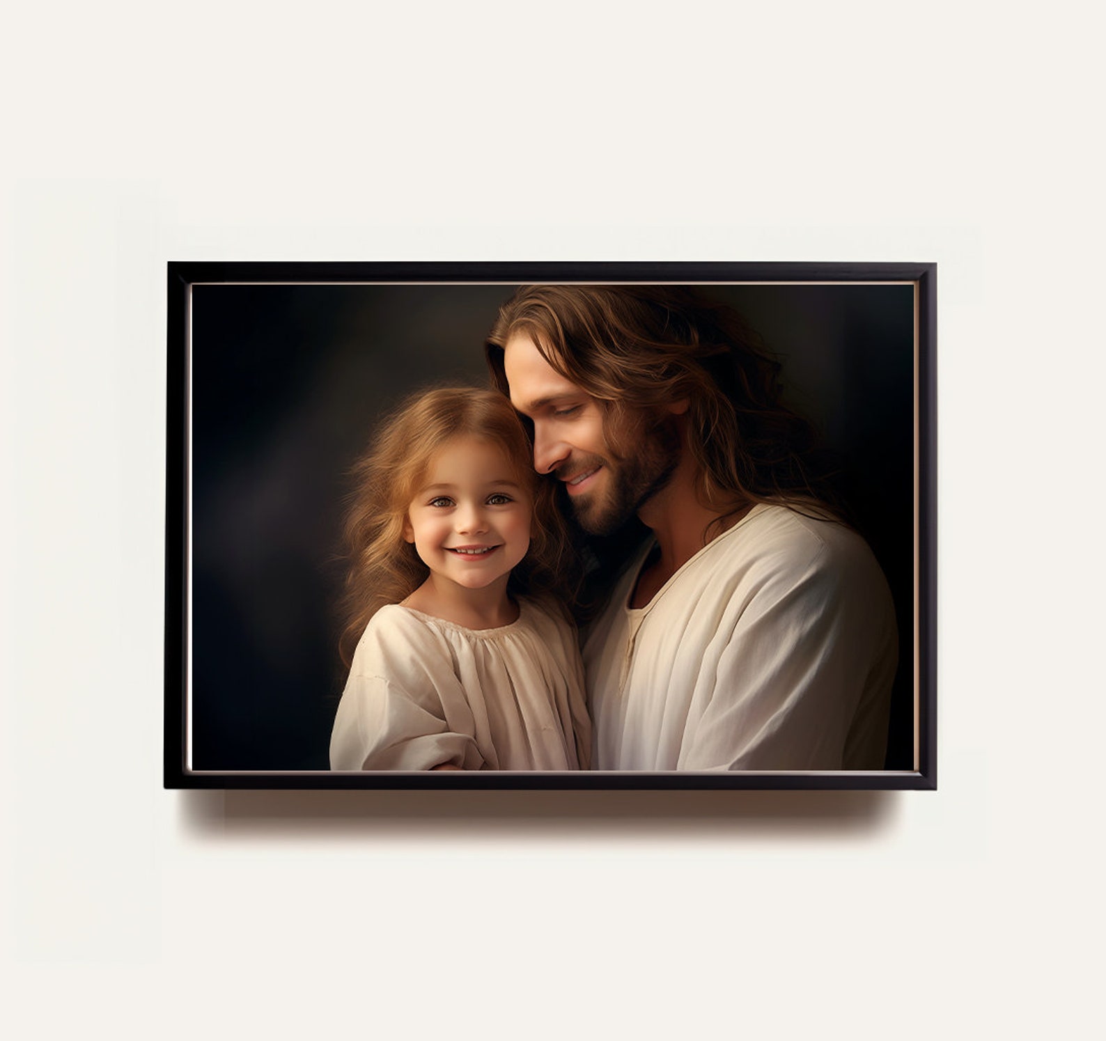 Jesus Holding a Little Girl DIGITAL PRINT Jesus Holding Child Christian ...