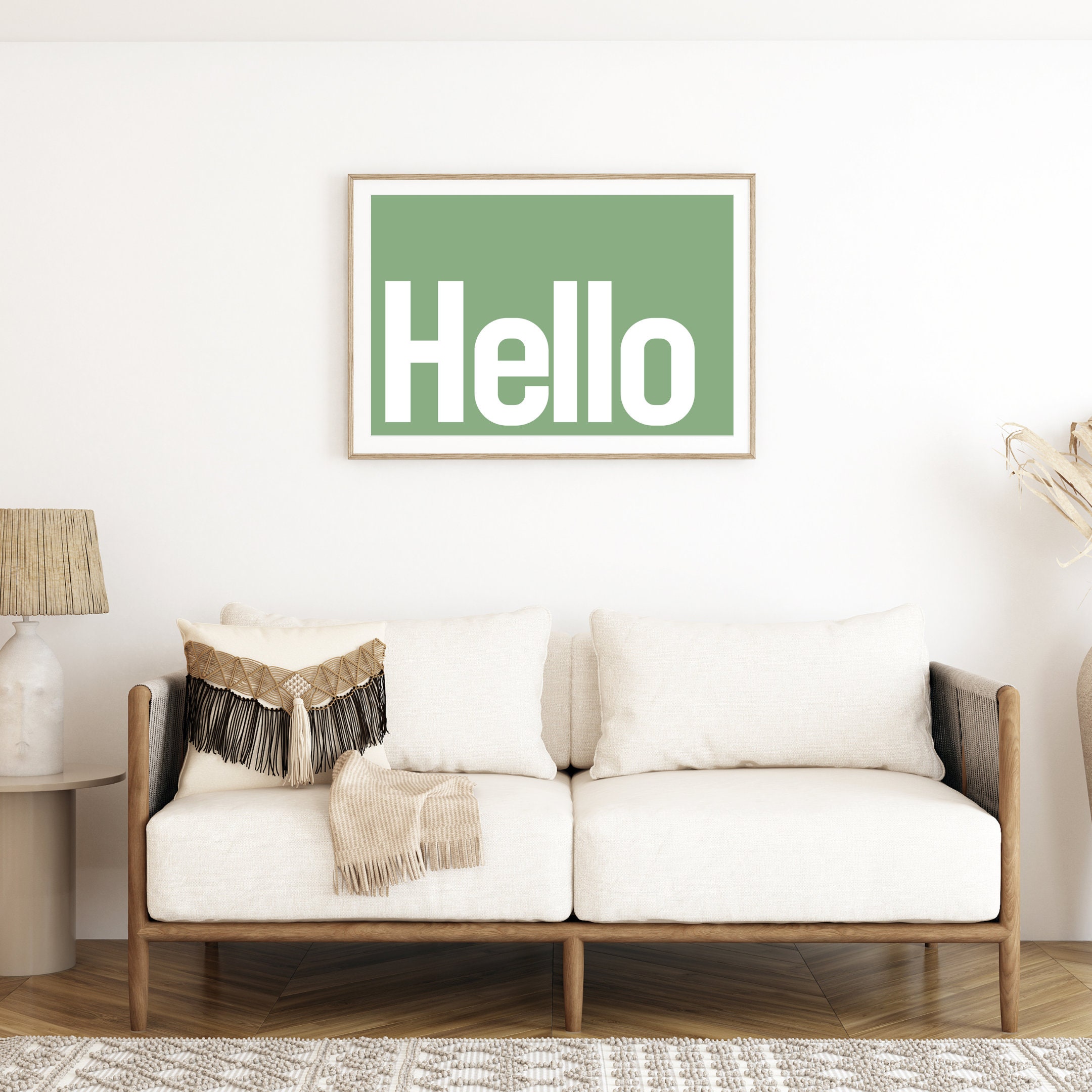 Hello Print, Welcome Sign, Entrance Wall Art, Welcome, Typo Posters ...