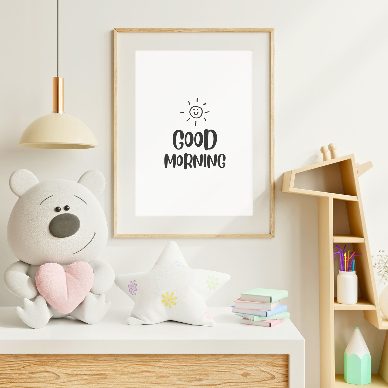 Good Morning Wall Print, Bedroom Poster, Housewarming Gift, Dining Room ...